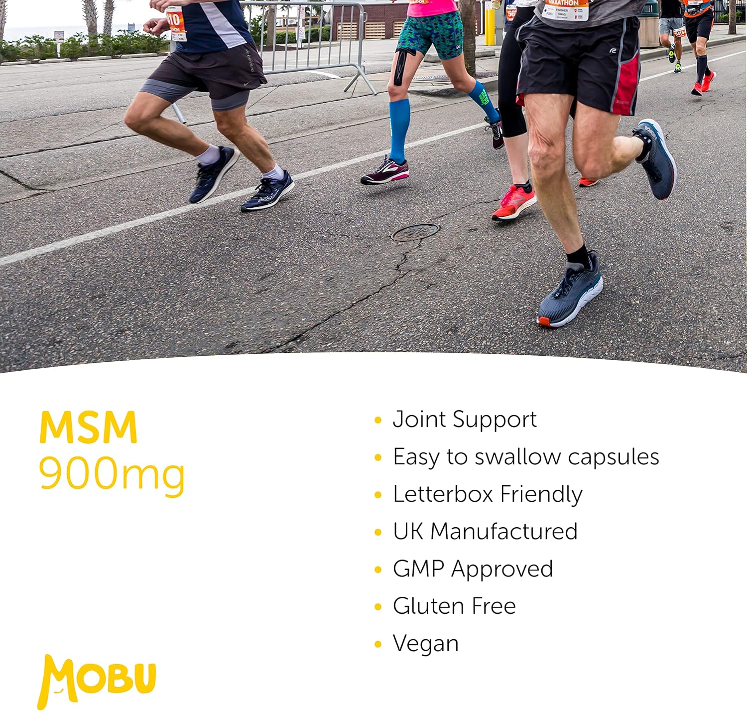 MSM 900mg 60 Capsules | Methylsulfonylmethane | Source of Organic Sulfur | Joint Support ...