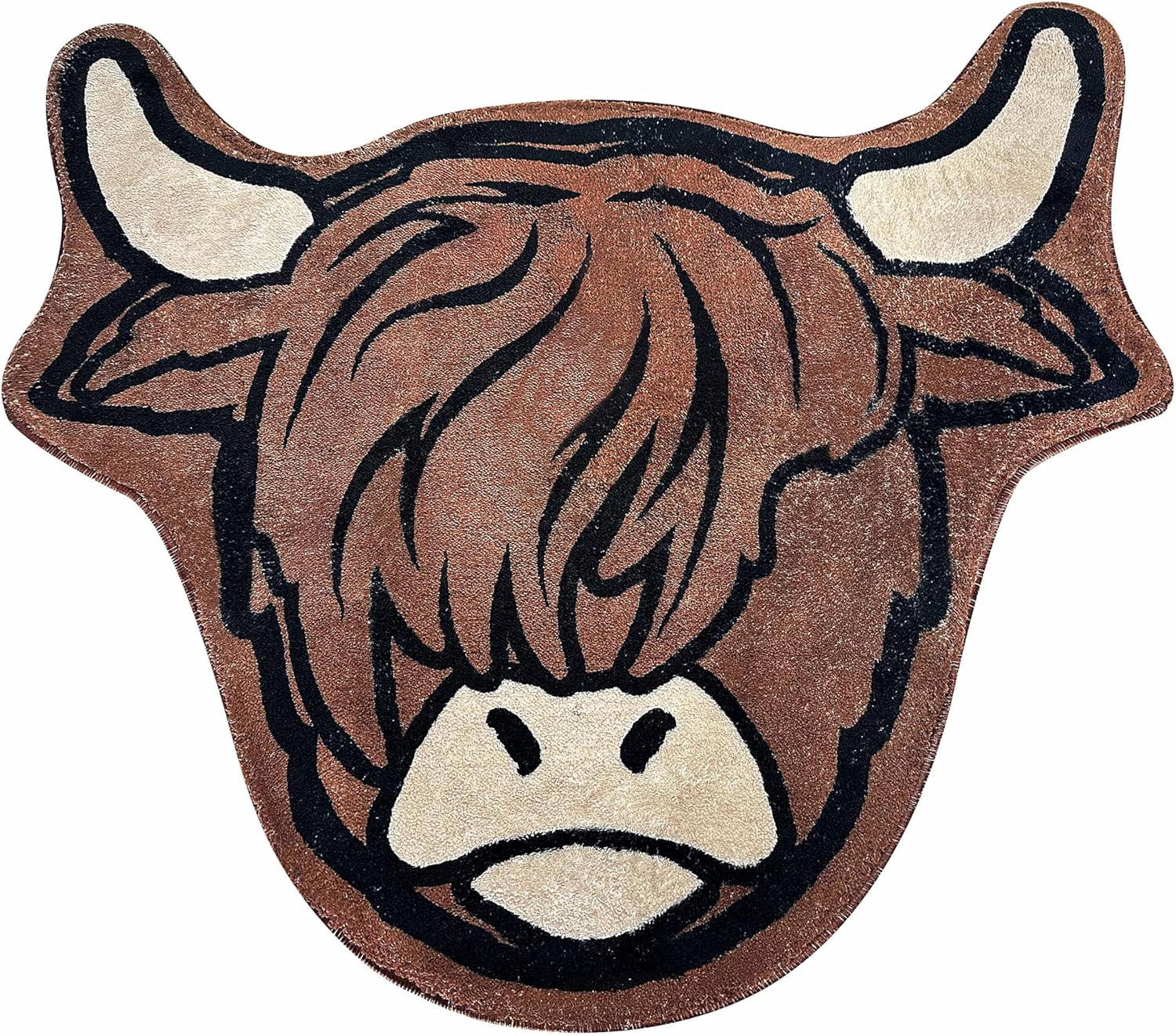 Amazon.com: Viyeneyo Cow Rugs for Bathroom, Western Bath Rug Bull Head ...