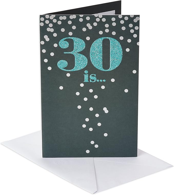 Amazon.com : American Greetings 30th Birthday Card (Good Luck) : Office ...