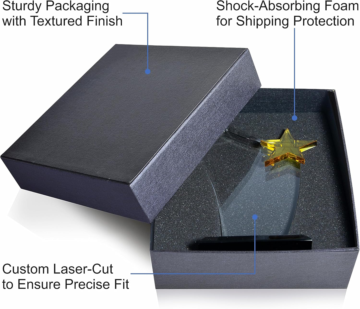 Personalized Crystal Gold Star Employee Long Service Macao | Ubuy
