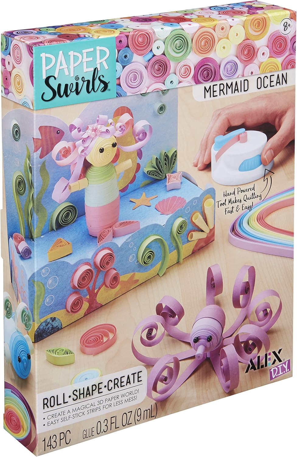 Amazon.com: Alex DIY Paper Swirls 3D Mermaid Ocean Kids Art and Craft ...