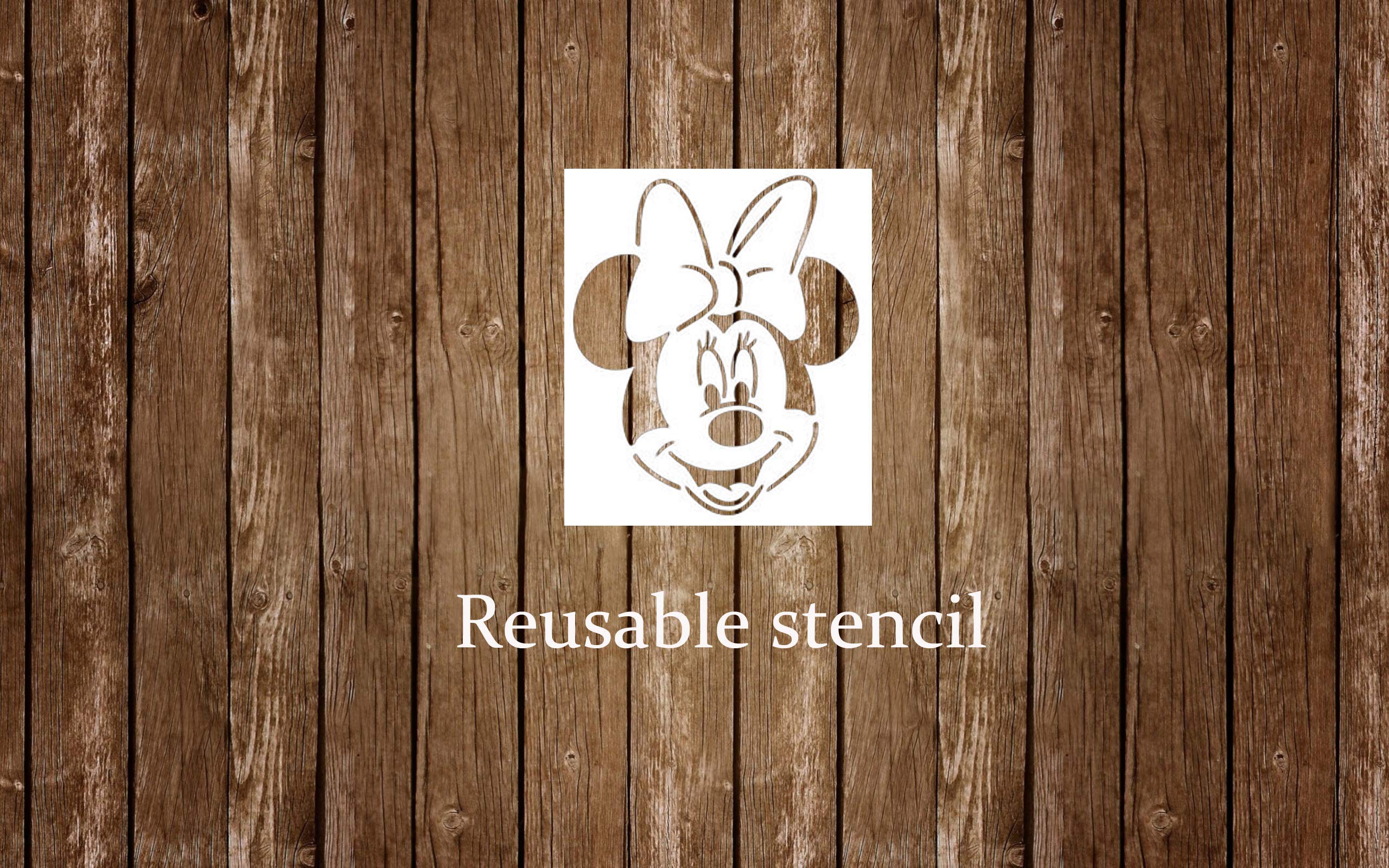 Minnie Face Disney Stencil Reusable | Desertcart UAE