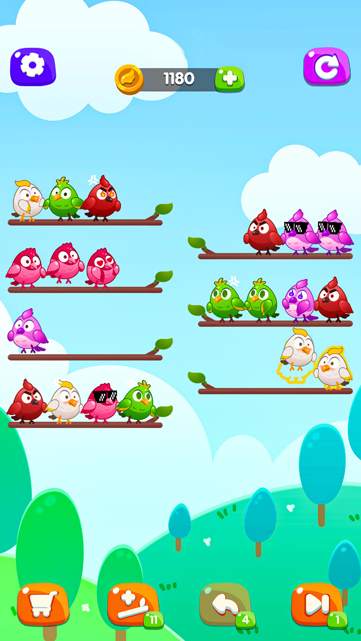Bird Sort Color Puzzle Games - Bird Color Sortpuz Brain & Puzzle Games ...
