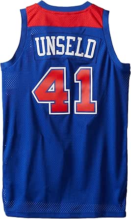 Amazon.com : NBA Washington Bullets Blue Swingman Jersey Wes Unseld #41 ...