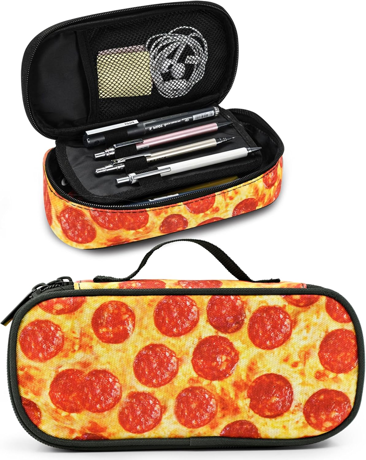 Amazon.com: Droerfes Pizza Pencil Case Pencil Pouch Large Capacity Pen ...
