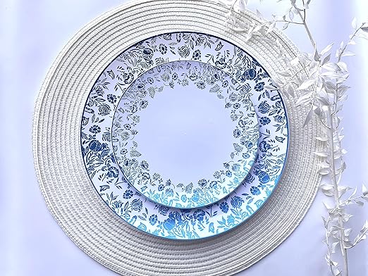 Amazon.com: Luxe Dinnerware” 60 Plates Pack (30 Guests) | Heavyweight ...