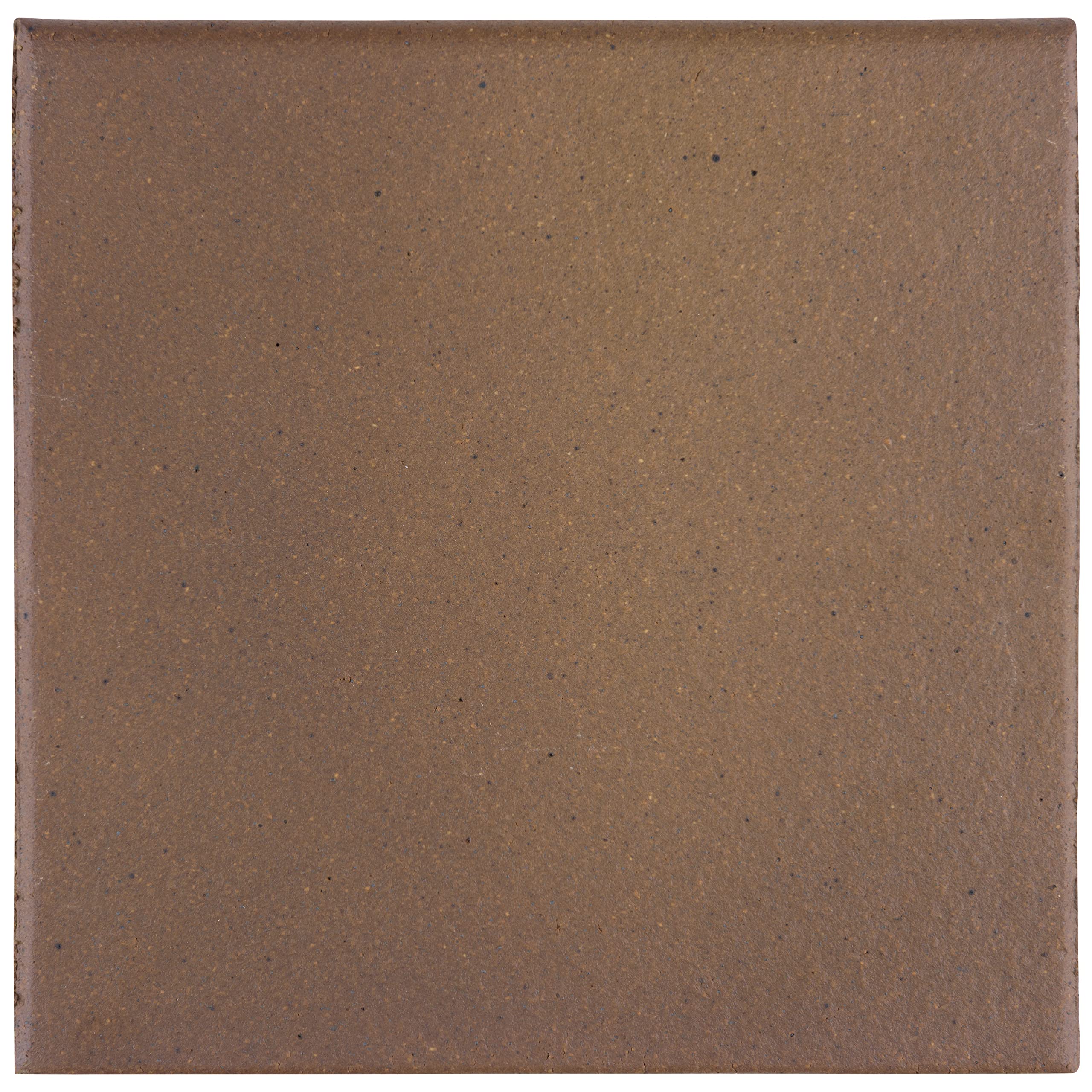 Merola Tile Quarry Bullnose Flame Brown 5-7/8" x 5-7/8" Ceramic Wall ...
