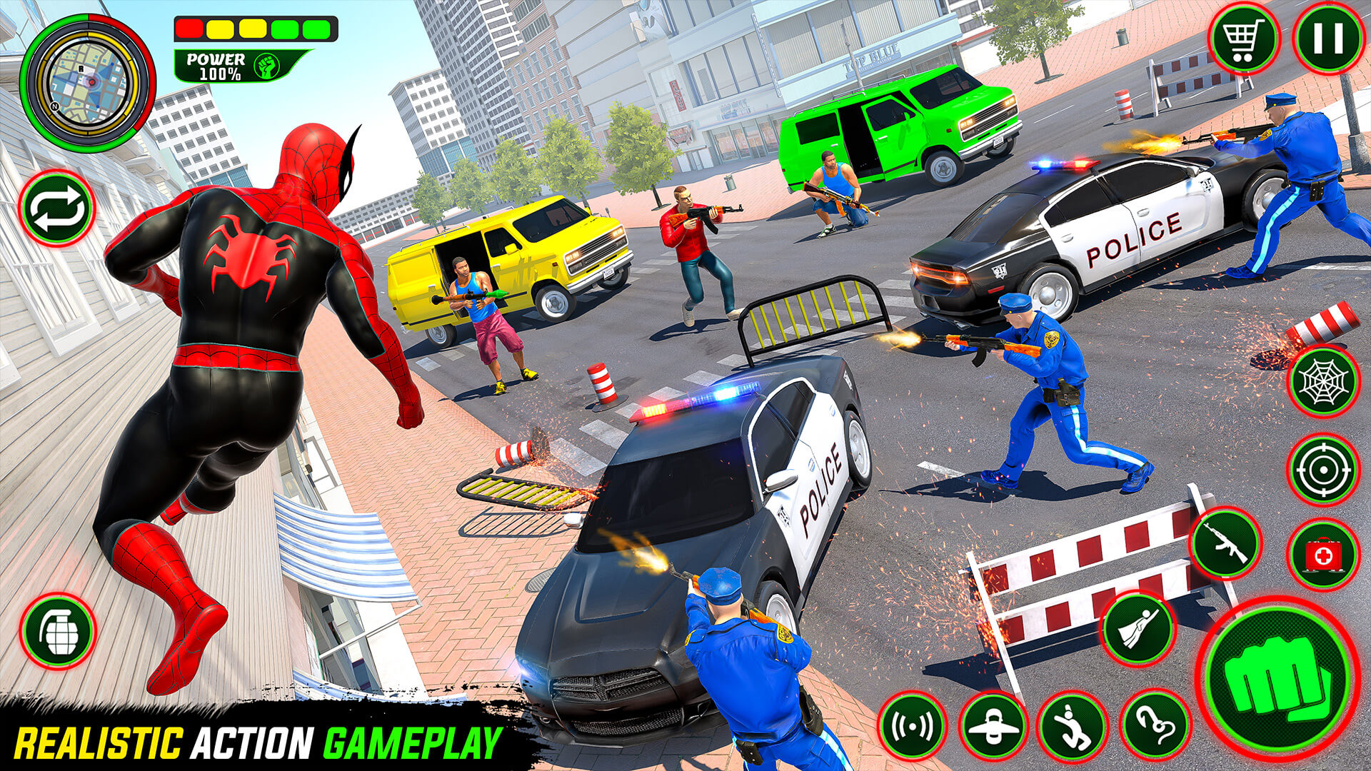 Gangster Crime Rope Hero City Grand Gangster Simulator Action Hero Game ...