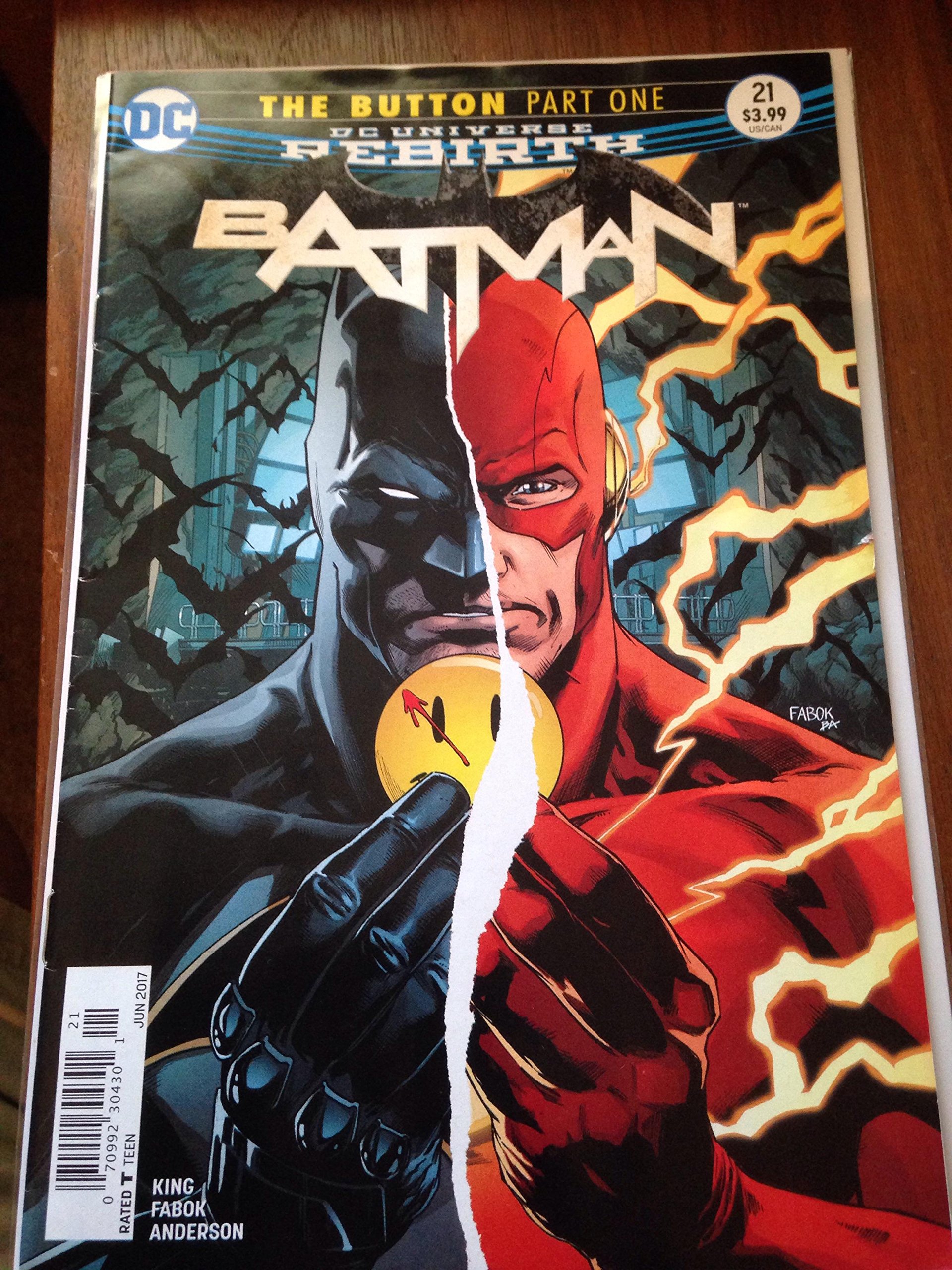 BATMAN #21 (THE BUTTON) REG ED: it will ship the day of release ...