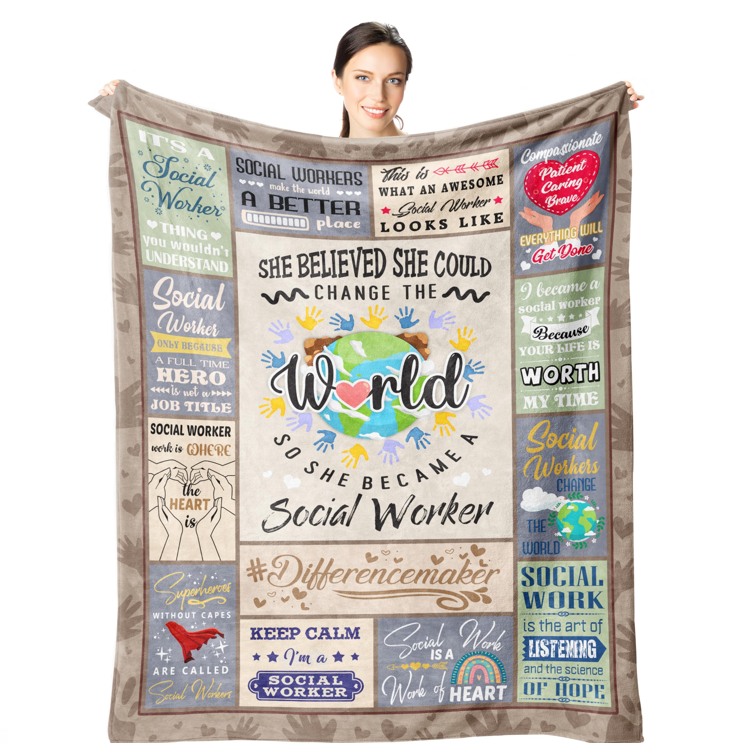 Amazon.com: Wisegem Social Work Gifts - Social Worker Office Decor ...