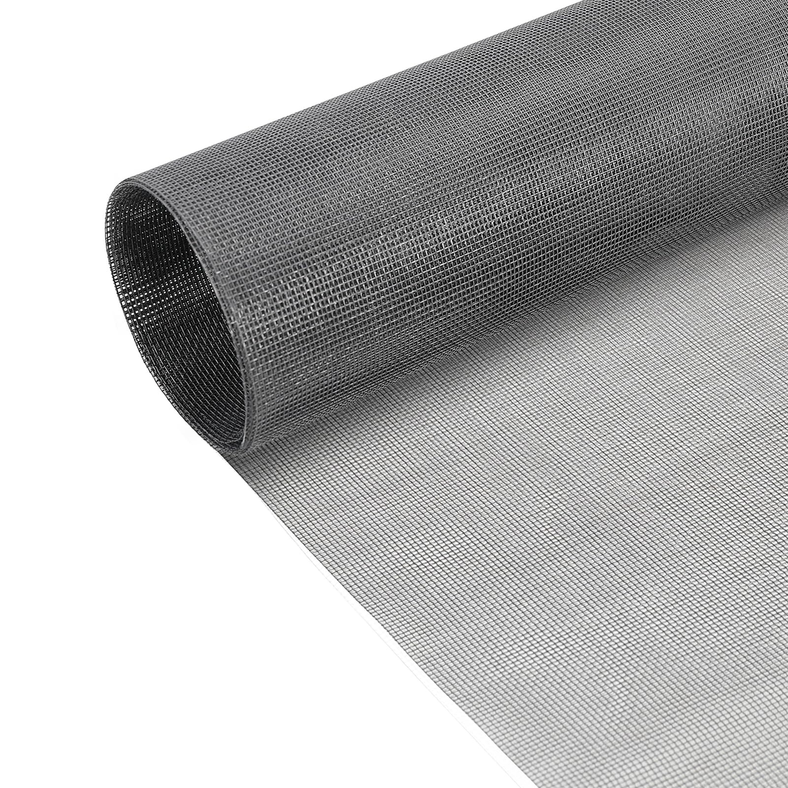 FLYZZZ Window Screen Mesh 59x118‘’ Grey DIY Screen Door Mesh for Window ...