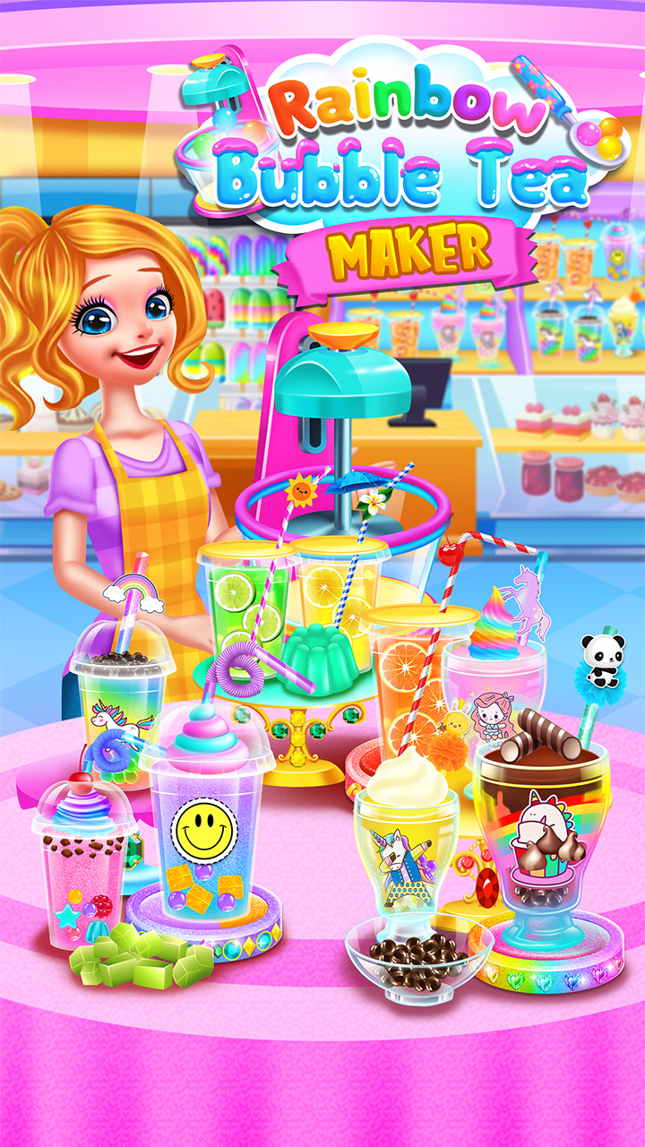 Rainbow Bubble Milk Tea Maker - Boba & Tapioca Milk Pearl Tea Shop - App on Amazon Appstore