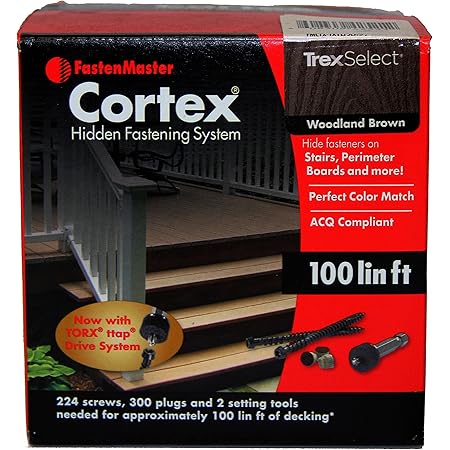Cortex Plug Hidden Fasteners for TimberTech Antique Leather (100 lin/ft ...