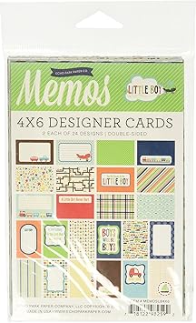Amazon.com: Memo Designer Cards 4”X6”, Little Boy