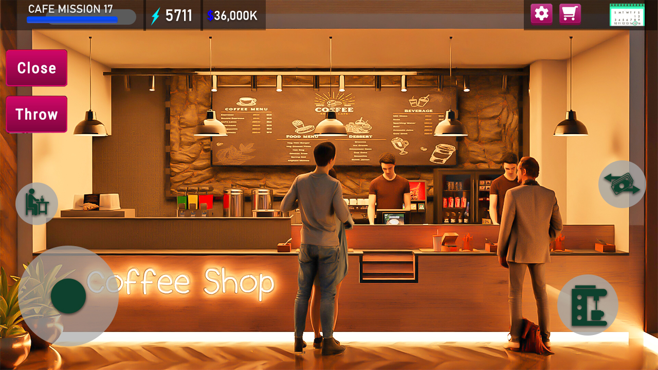 Virtual Coffee Shop Simulator Mobile Game 3D: Coffee Empire Cafe ...