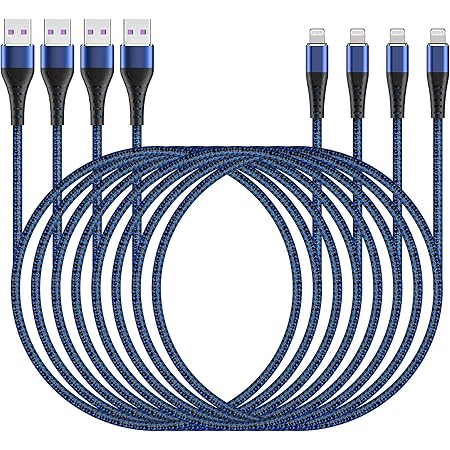 Amazon.com: (2 Pack) Long iPhone Charger 10ft for [MFi Certified ...