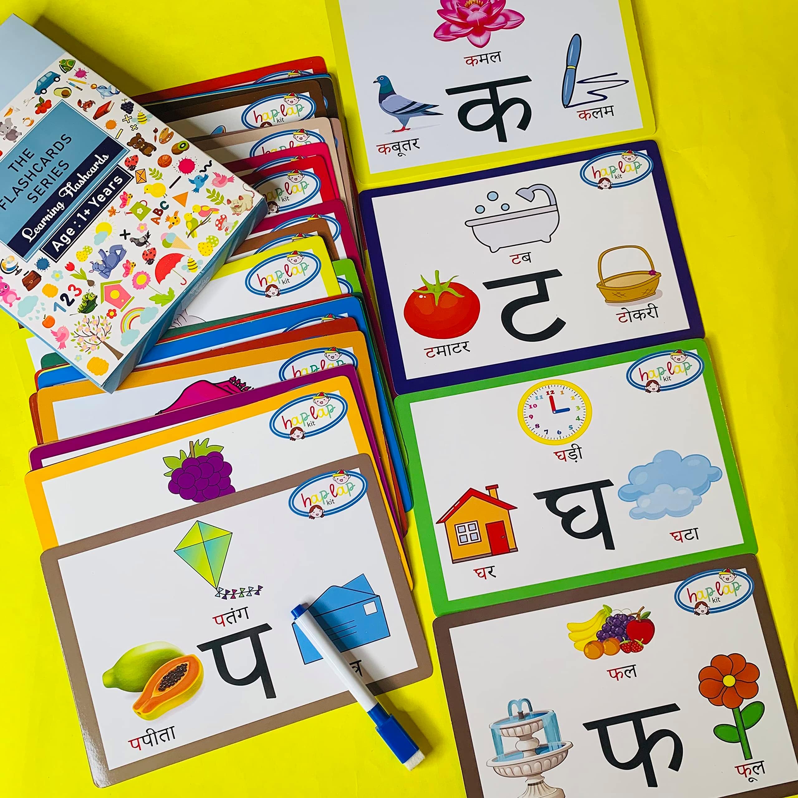 Buy Hindi Varnamala | Haplap Kit | Hindi Alphabet | Swar and Vyanjan | 46 Flashcards | Letter ...