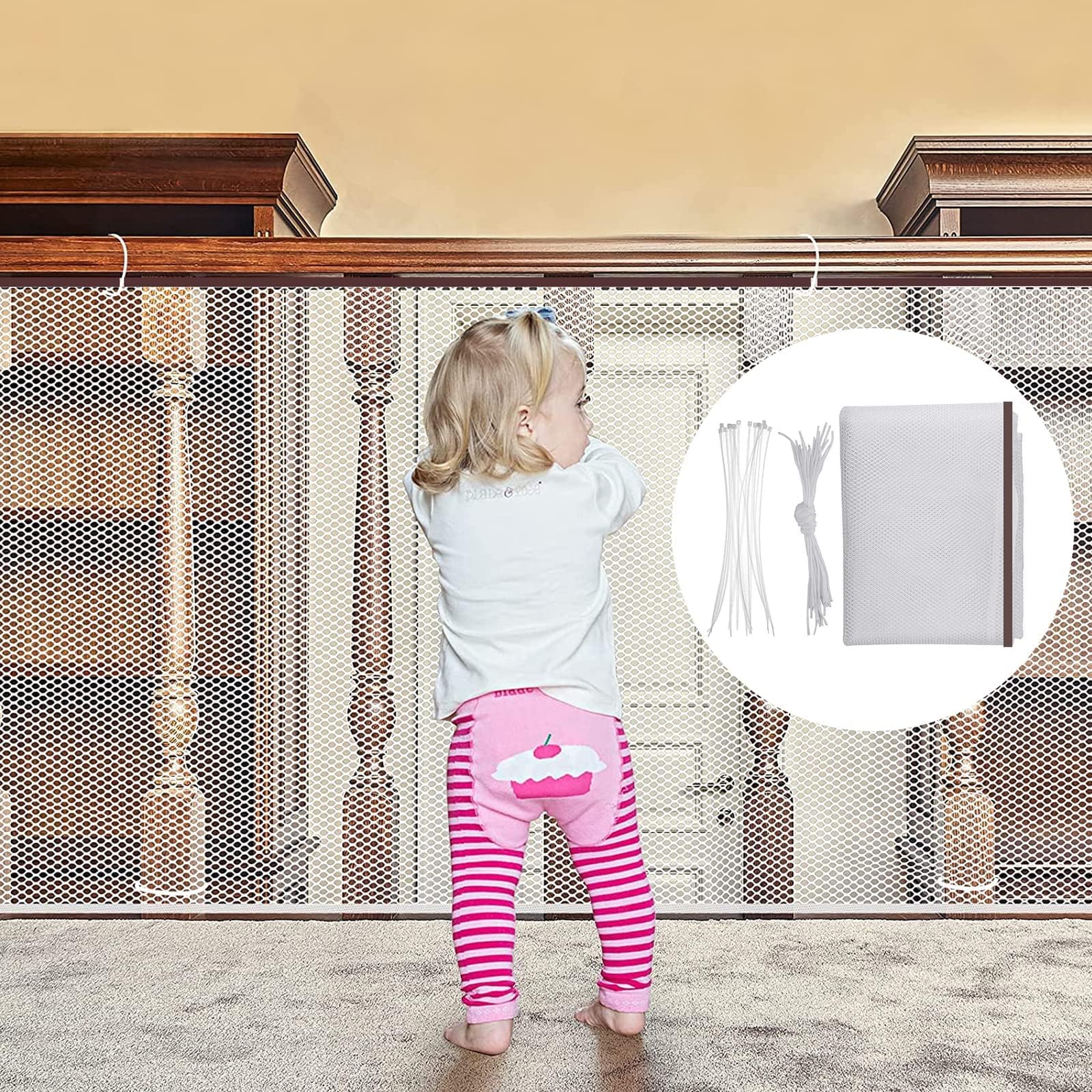 Safetots Banister Safety Plastic Guard, Transparent : Amazon.co.uk ...