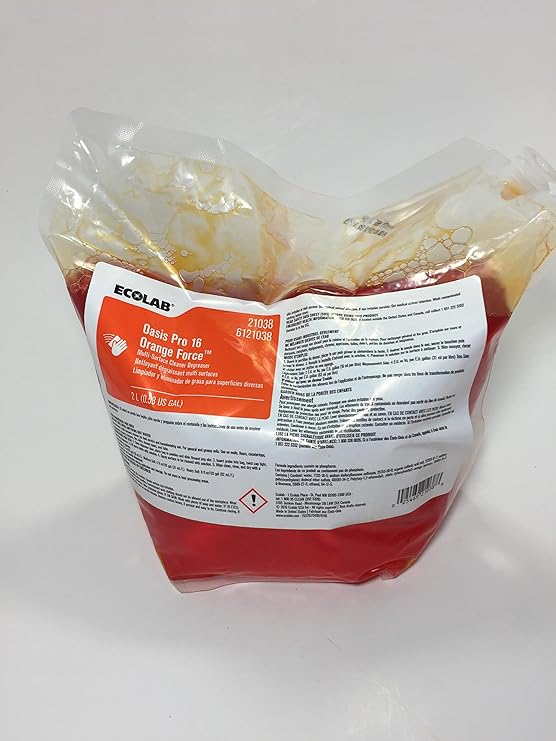 Amazon.com: ECOLAB Oasis Pro 16 Orange Force Multi-Surface Cleaner ...