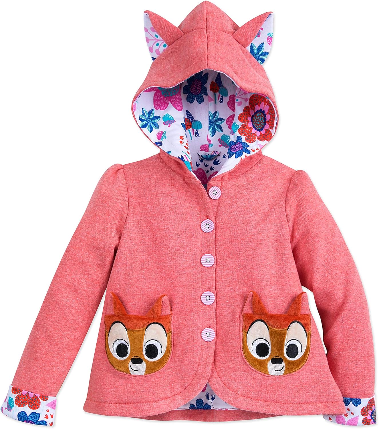 Amazon.com: Disney Bambi Hoodie Jacket for Girls Furrytale Friends Size ...