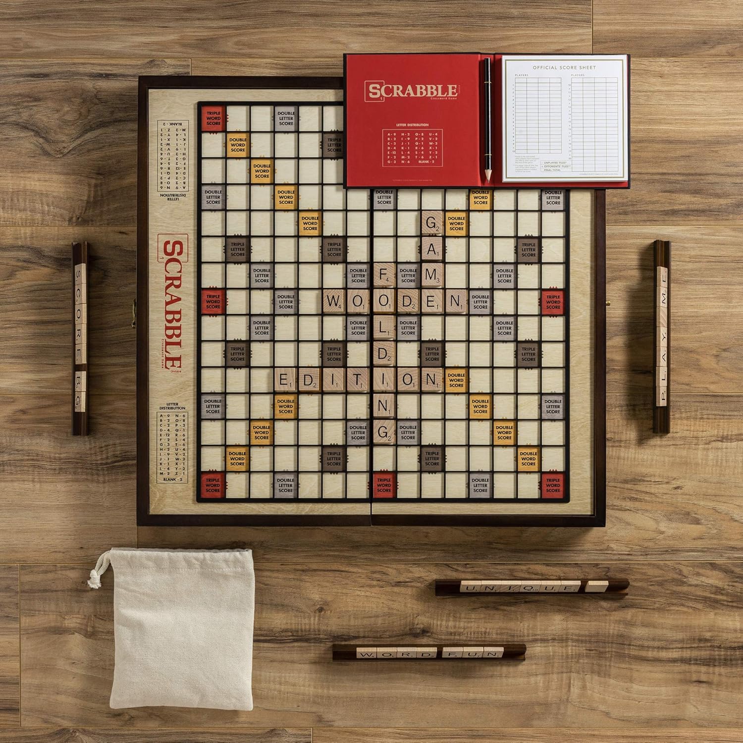 Amazon.com: WS Game Company Scrabble Grand Folding Edition with ...