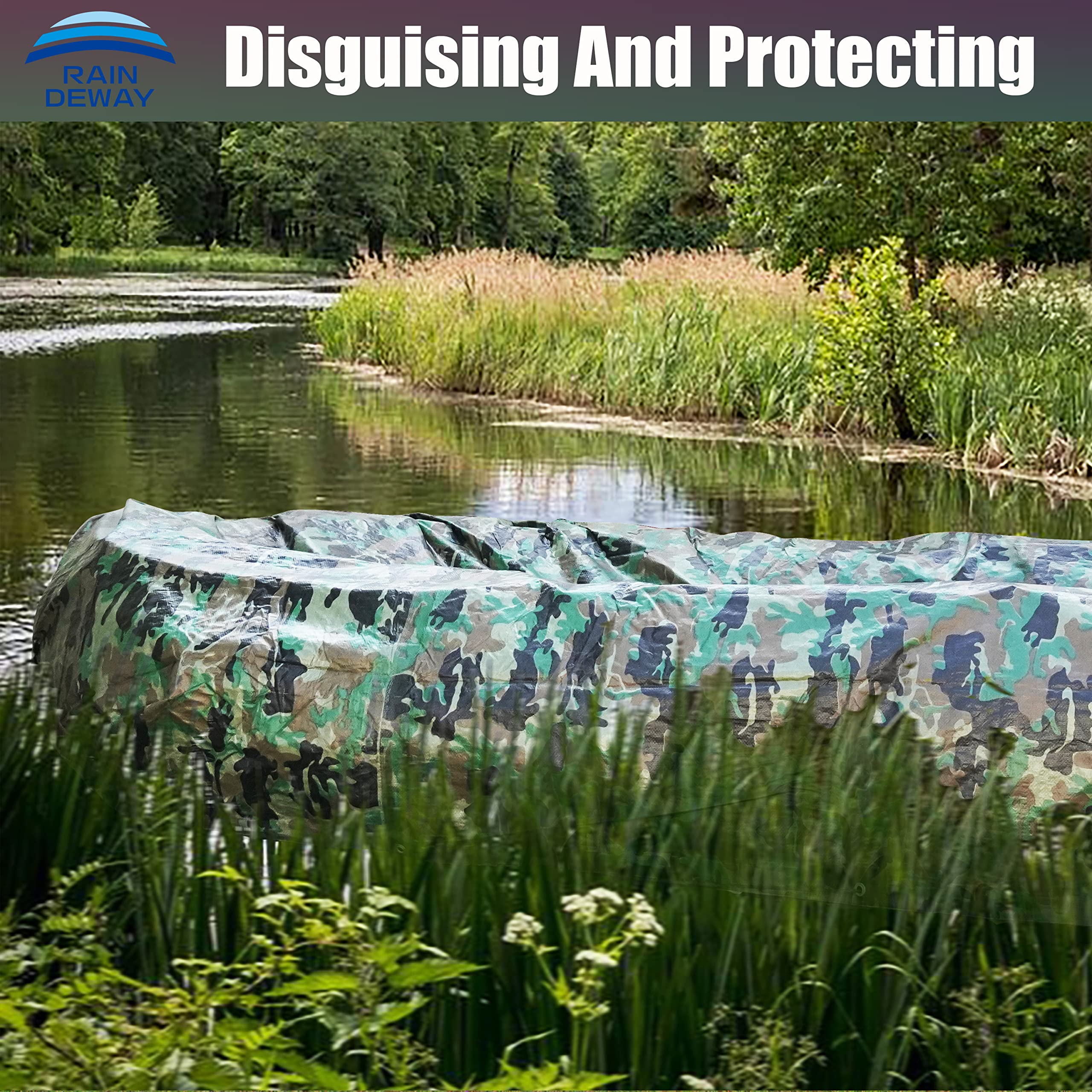 Snapklik.com : RAINDEWAY Camo Tarp 12x16 Feet - 7 Mil Thickness ...