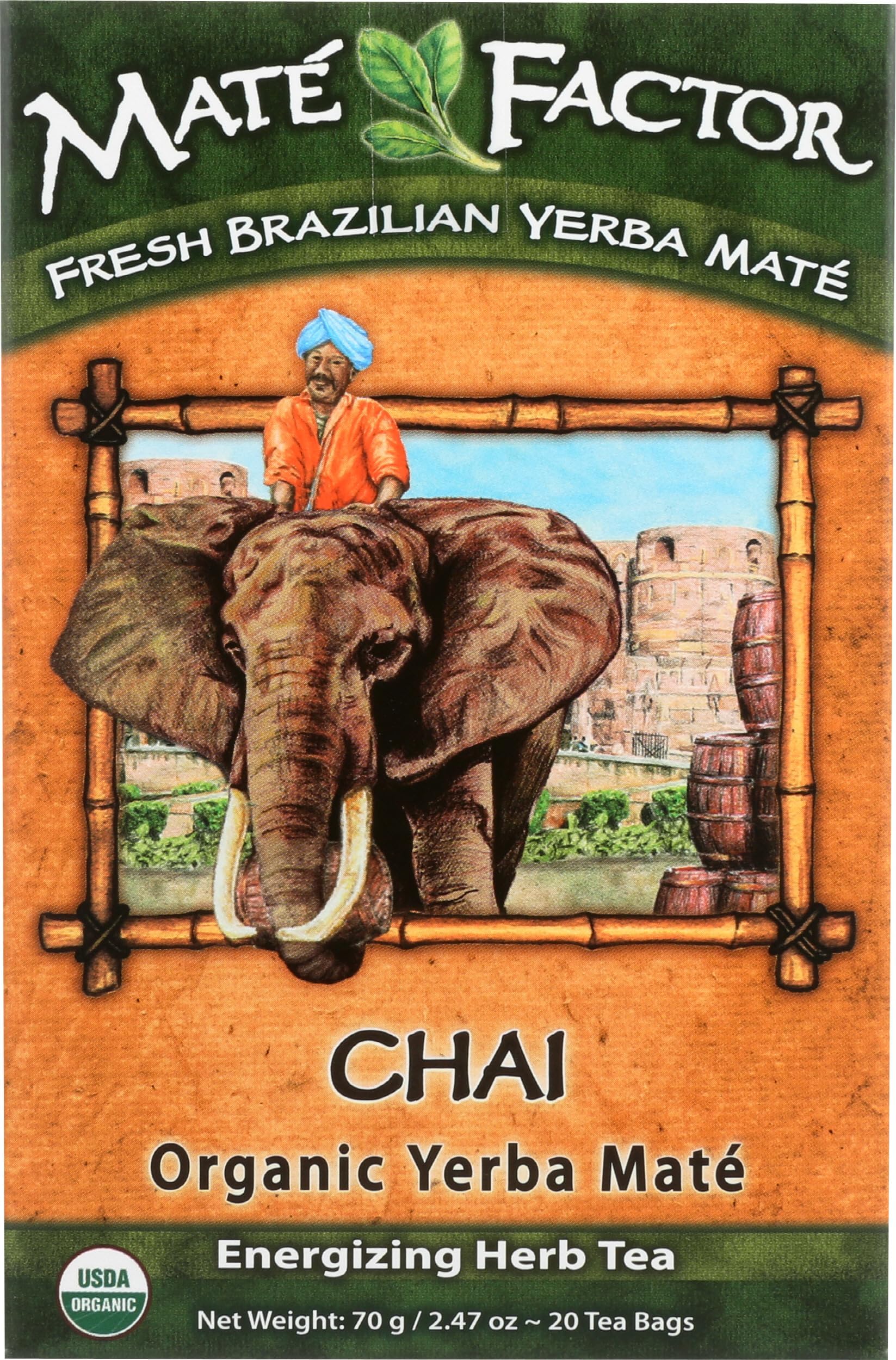 Amazon.com : Organic Positively Tea Company, Yerba Mate Tea Bags, 20 ...