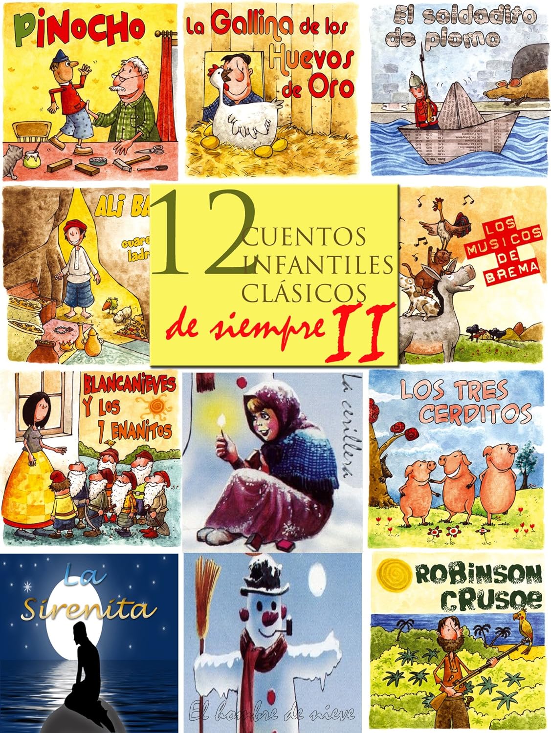 Amazon | 12 cuentos infantiles clásicos de siempre II (Spanish Edition ...
