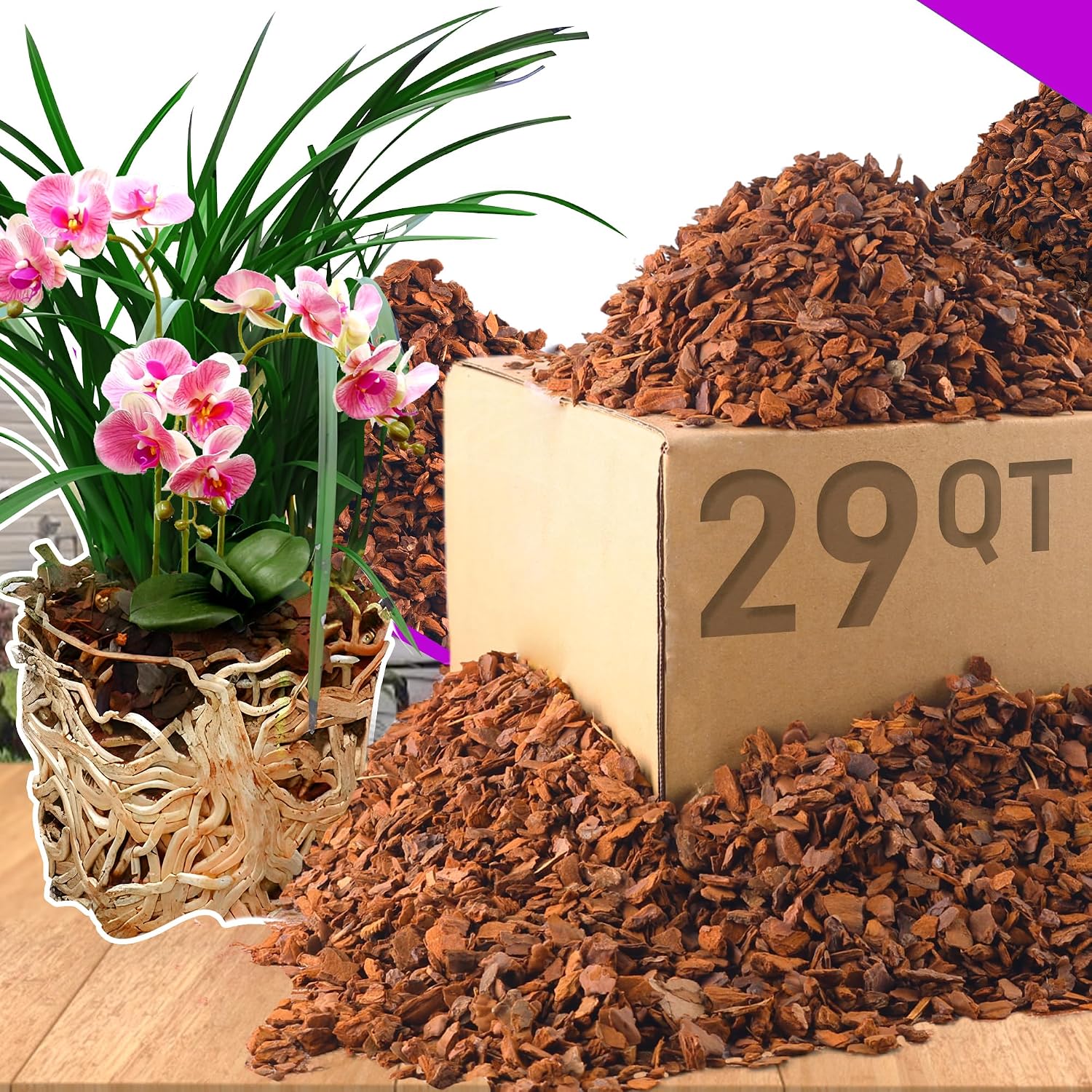Amazon.com : 29qt Orchid Bark Horticultural Grade- Ideal for ...
