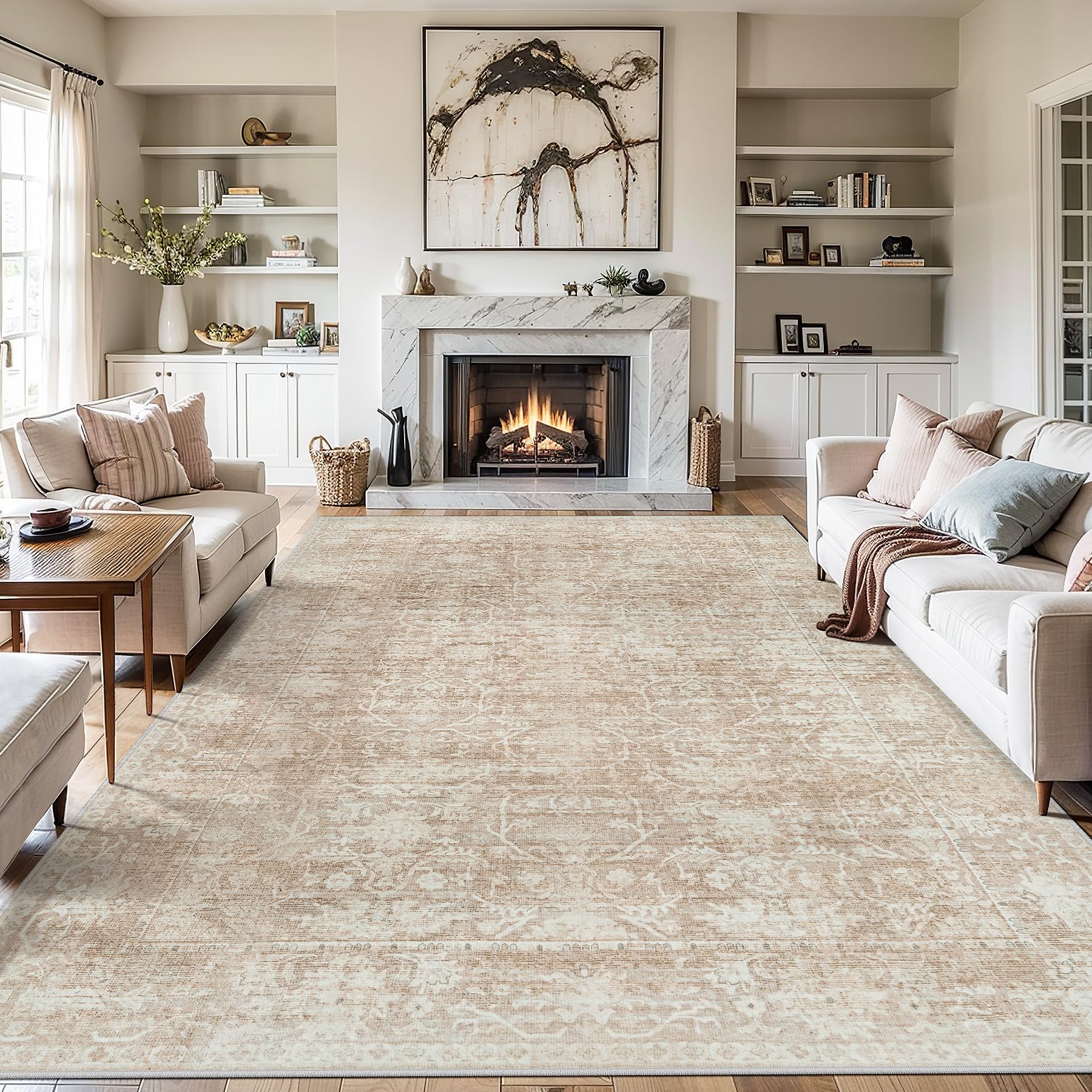 Amazon.com: Area Rugs 9x12 Living Room Bedroom Rug: Machine Washable ...