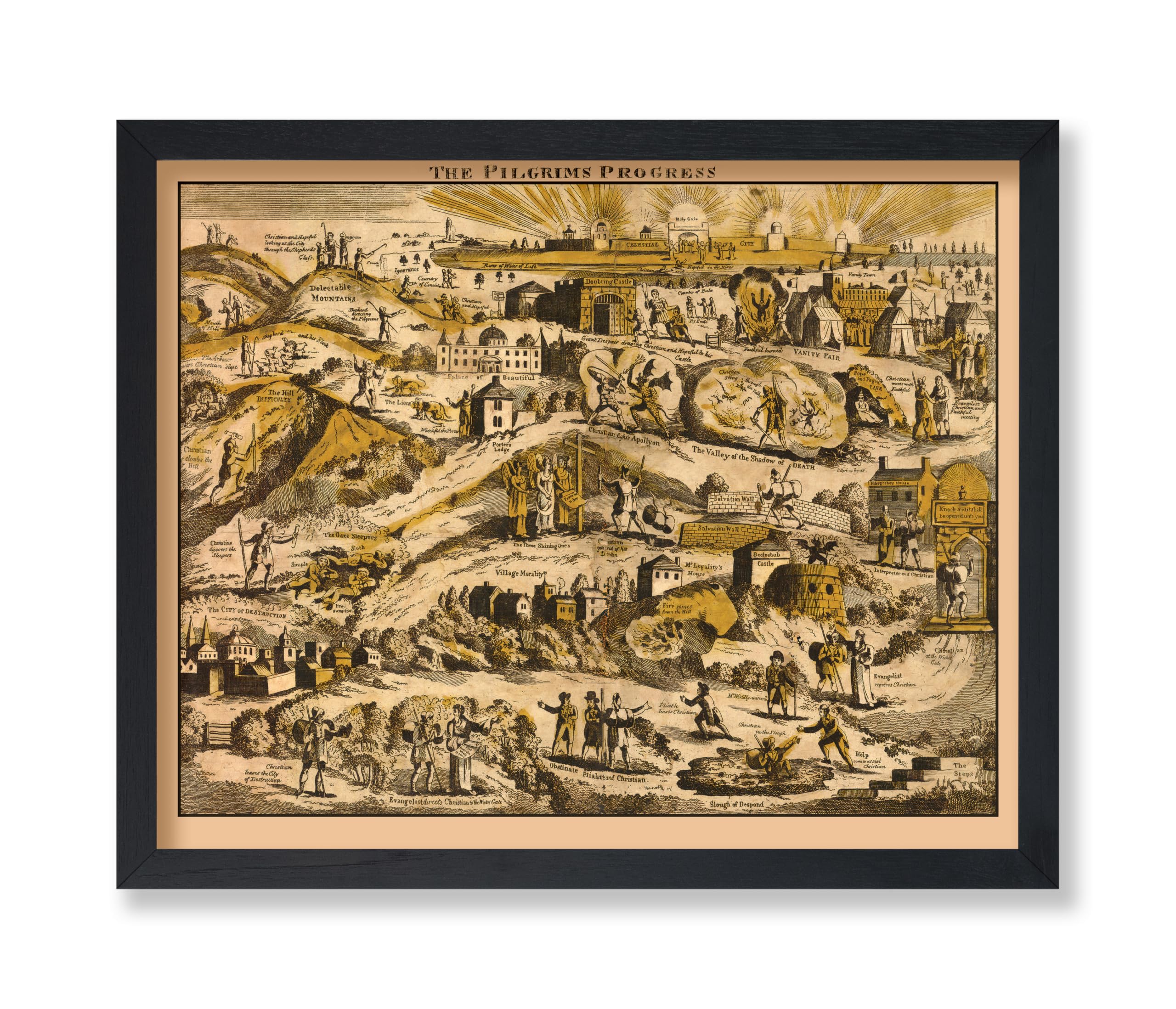 Amazon.com - Poster Master Vintage Pilgrim's Progress Poster - History ...