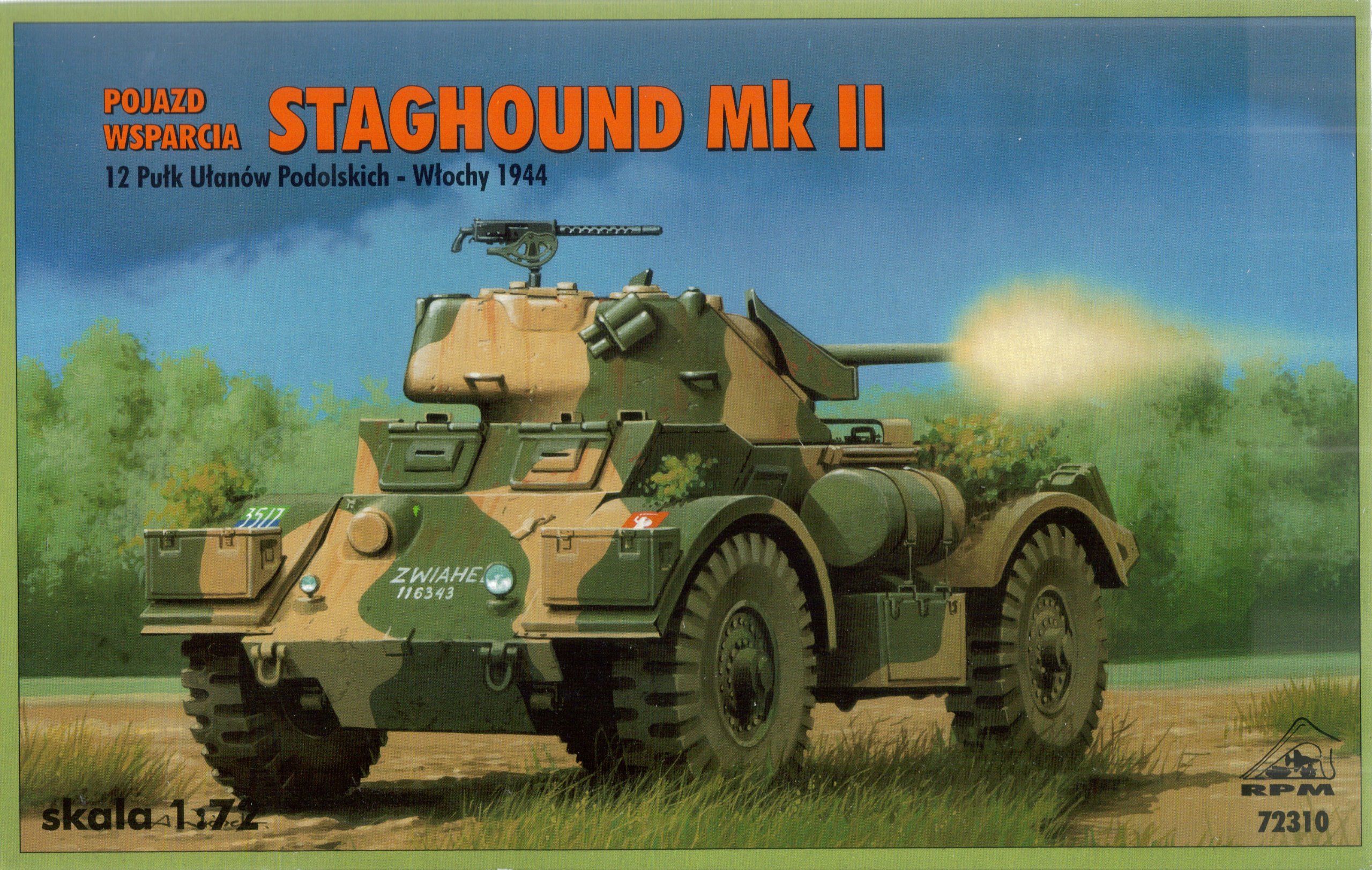 Buy Polart Model Kit - Staghound MkII T17E1 4 x 4 Armored Car. Gen ...
