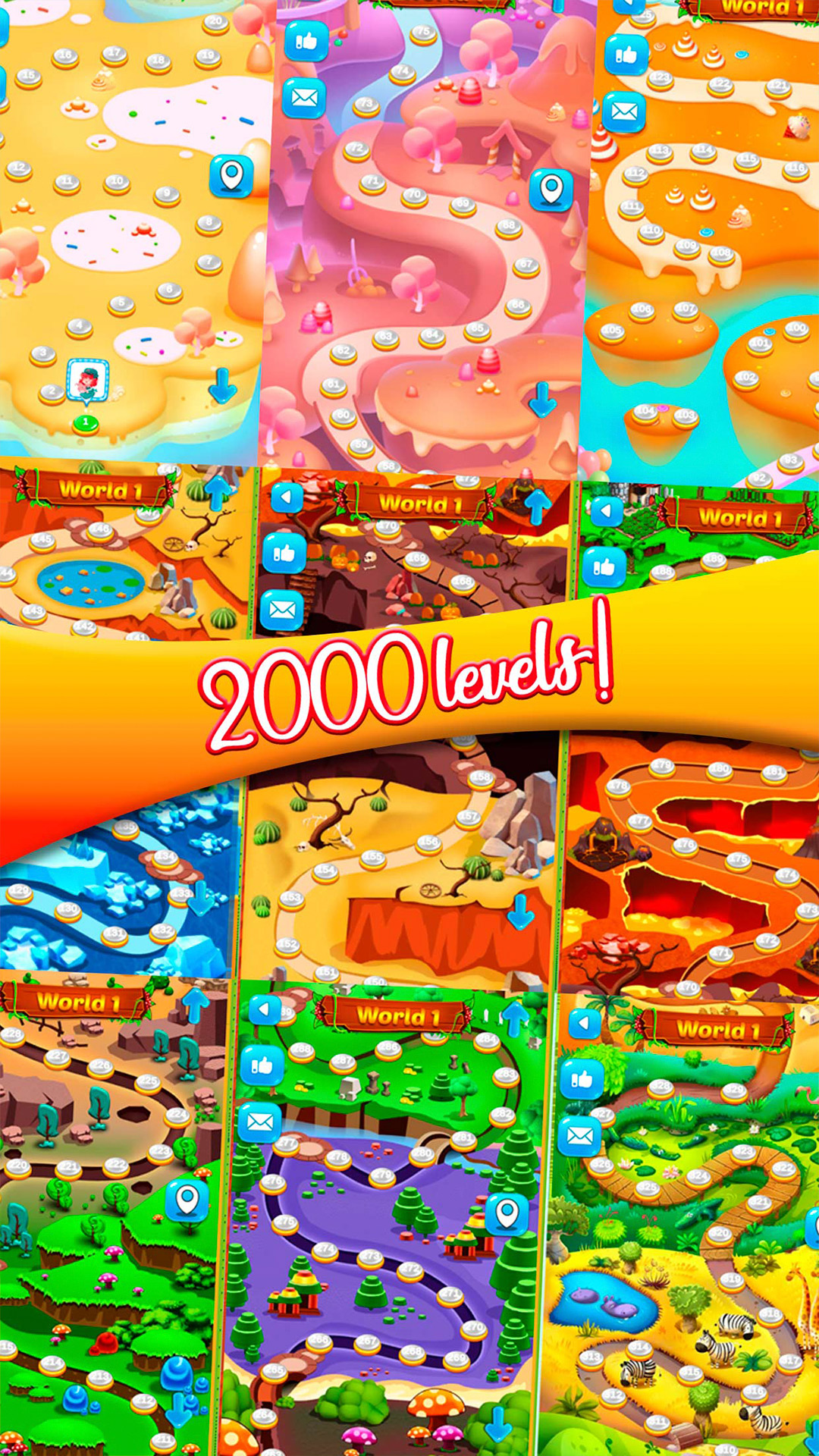 Gummy World Match 3 - App on Amazon Appstore