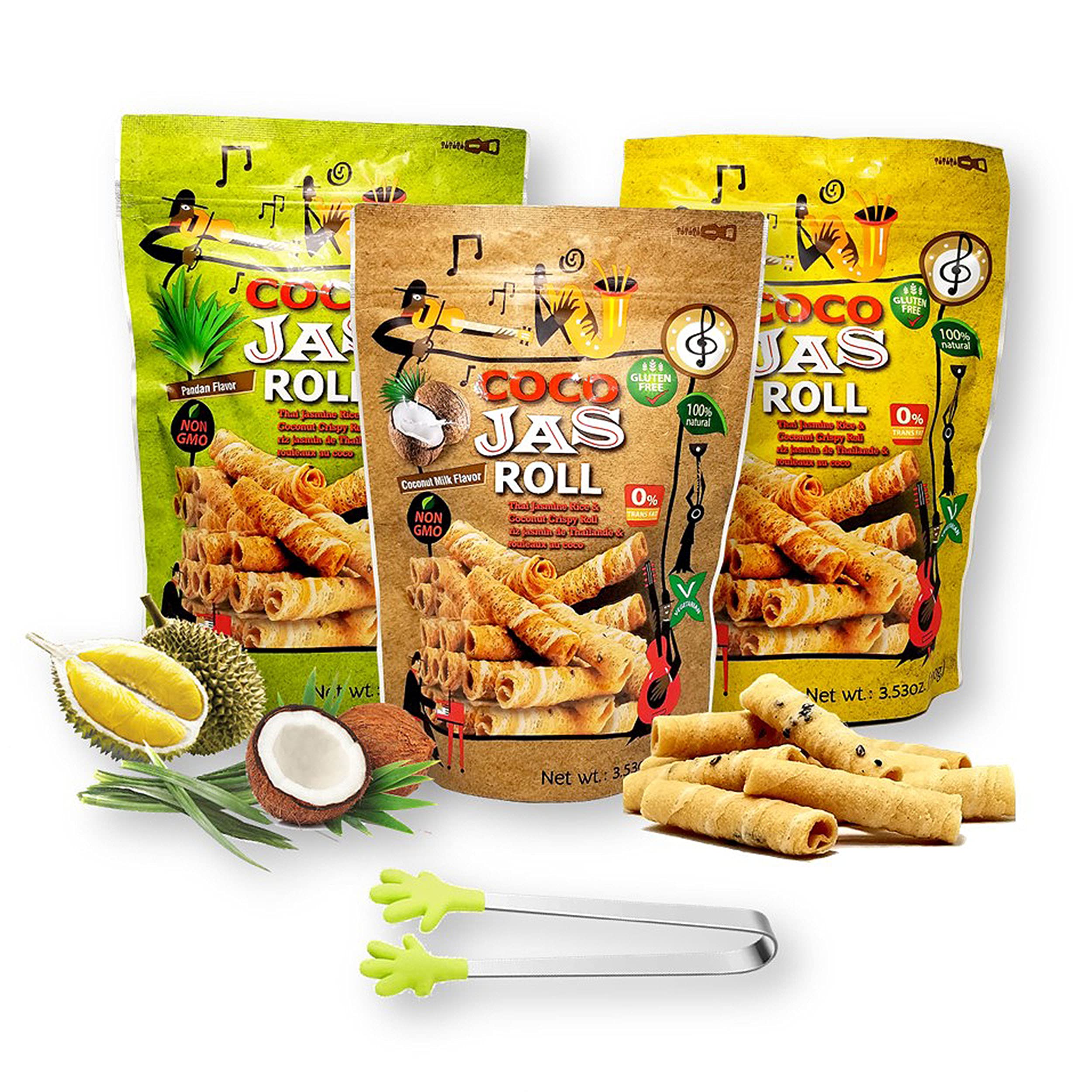 Trio Of Pack Of Coco Jas Roll Thai Crispy Coconut | Desertcart Israel