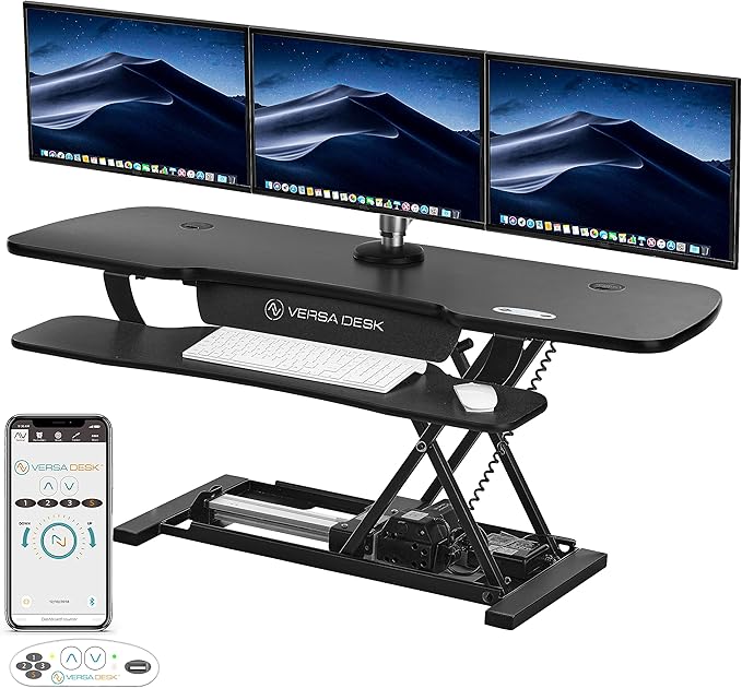 Amazon.com: VERSADESK® PowerPro Elite® 48” x 24” Electric Sit-to-Stand ...