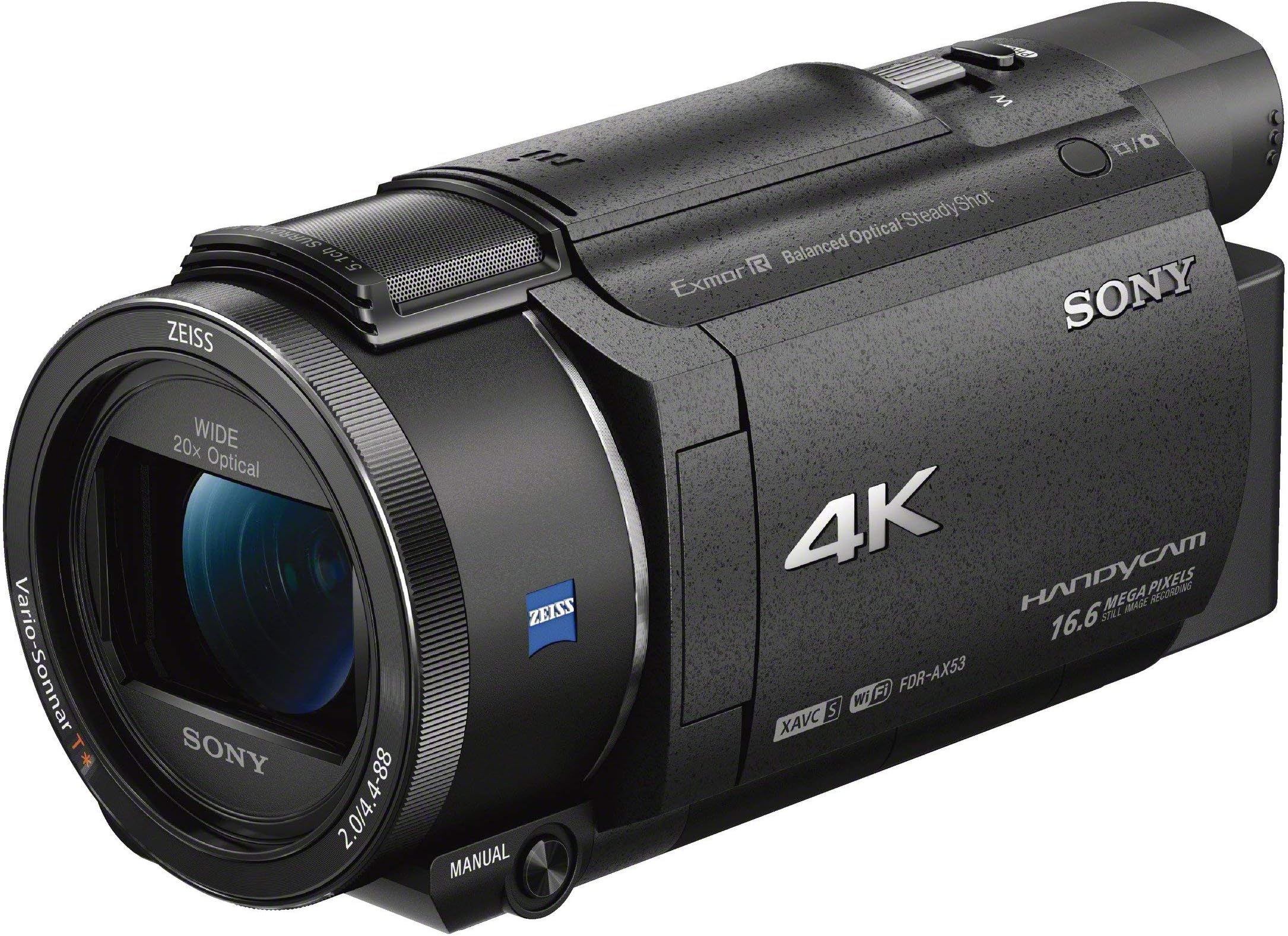 Sony FDR-AX53 Videocamera 4K Ultra HD con Sensore CMOS Exmor R, Ottica ...