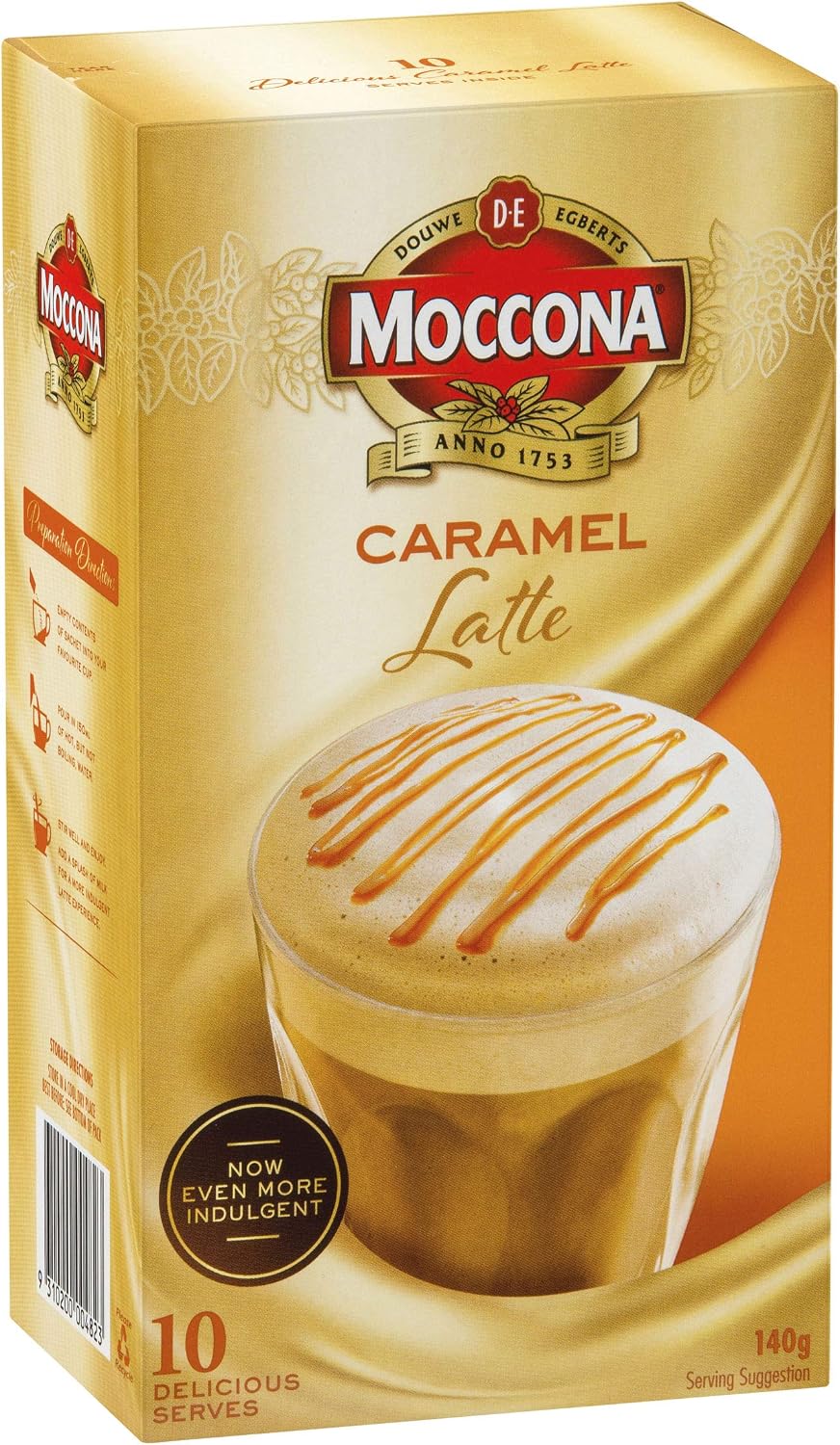 Moccona Coffee Caramel Latte - 30 Individuals Sachets (3 x 10 Pack ...