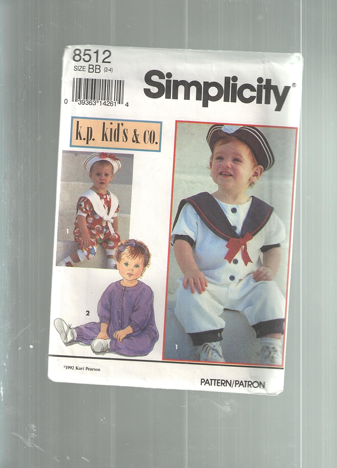 Simplicity pattern 8512 *size BB / 2-4: Simplicity: Amazon.com: Books