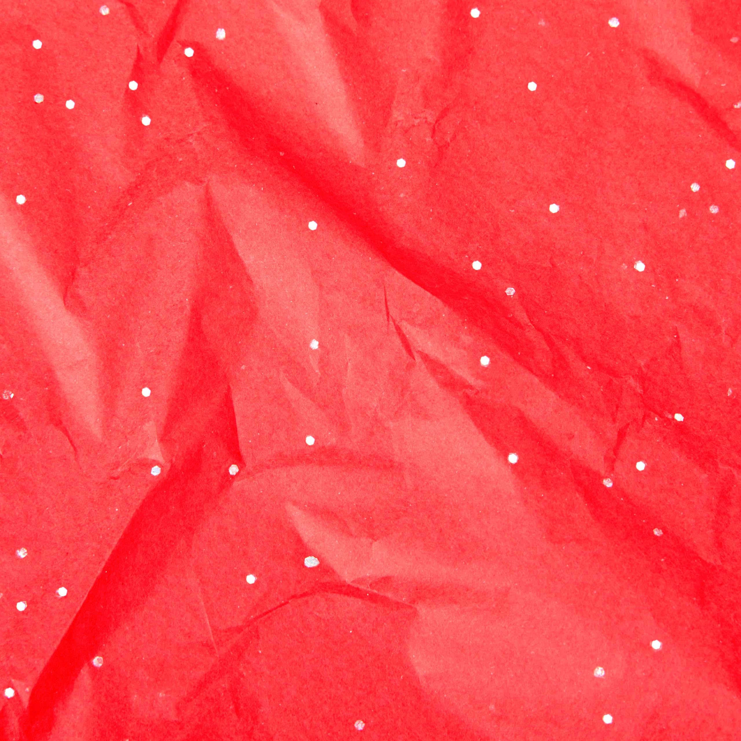 Snapklik.com : SUNCOLOR 36 Sheets Glitter Red Tissue Paper 20 X 20 Inch ...