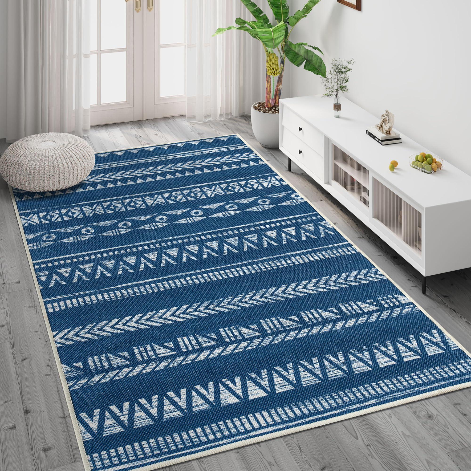 Amazon.com: TTelephant 3x5 Moroccan Washable Area Rug, Bedroom Rugs 3x5 ...