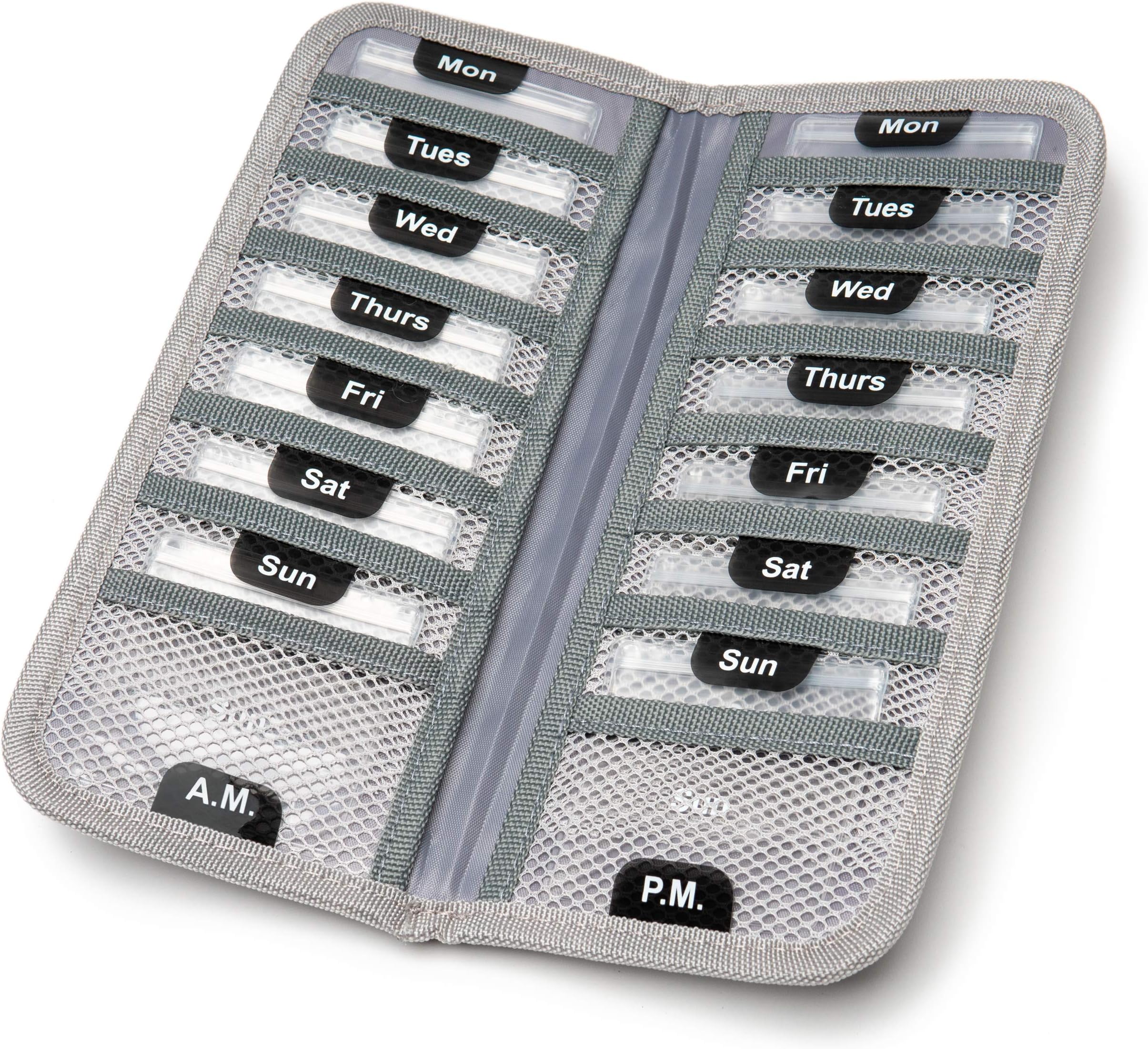 Amazon.com: Easy Comforts 14 Day Pill Holder, Travel Case Medication ...