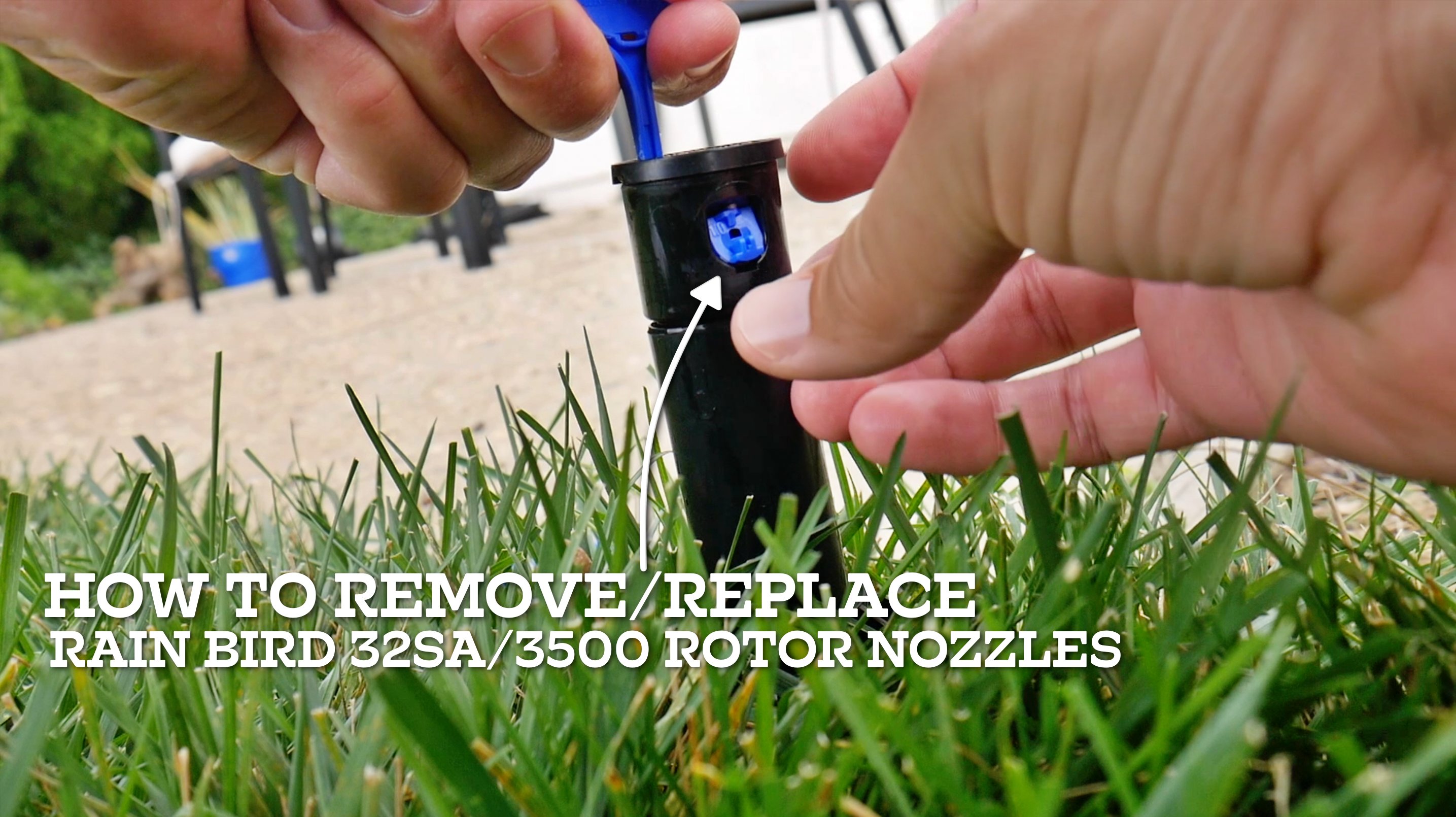 Watch How to Remove Replace Rain Bird 32SA/3500 Rotor Nozzle on Amazon Live