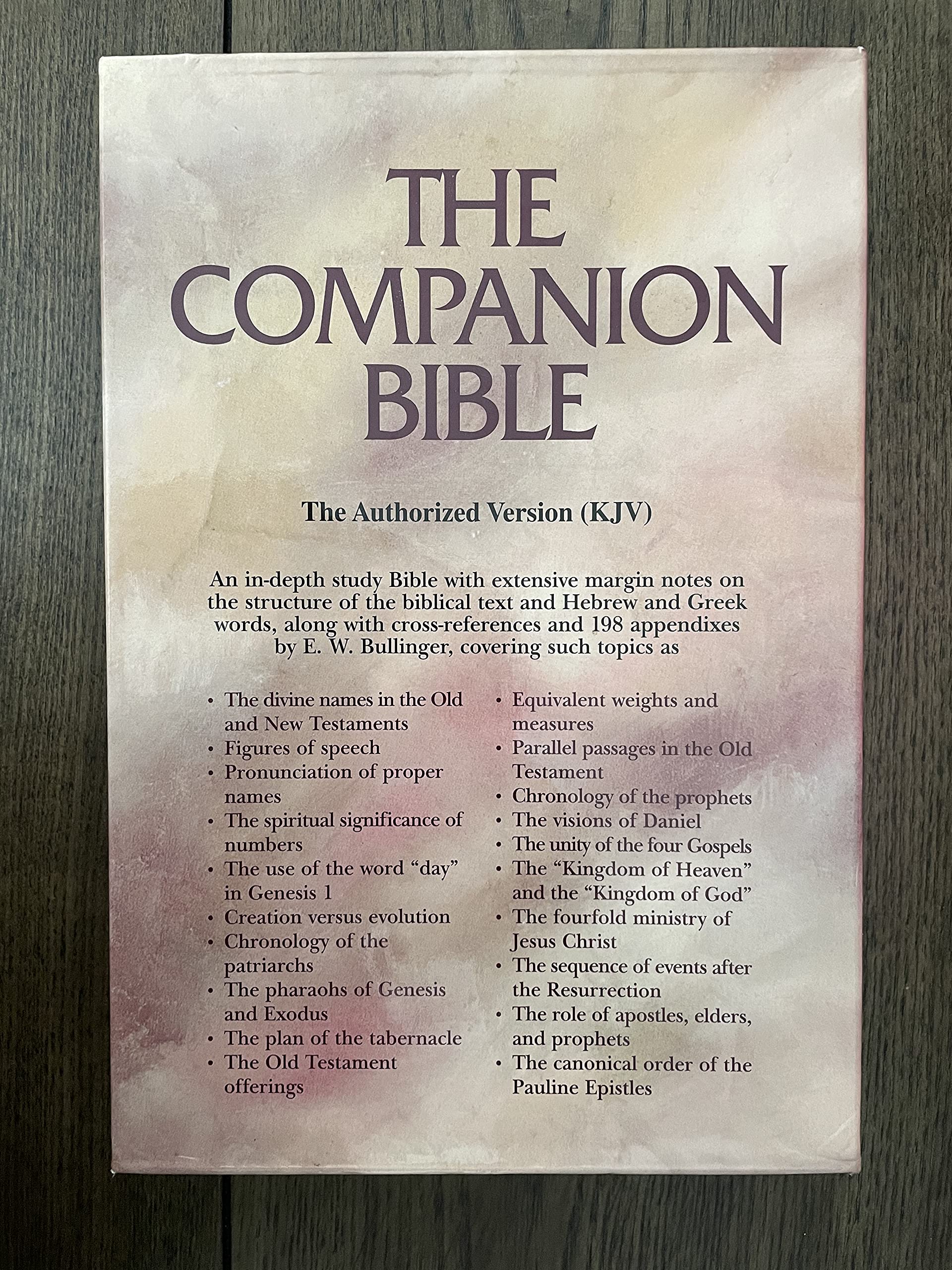 The Companion Bible (Burgundy Bonded Leather, Thumb Indexed): Bullinger ...