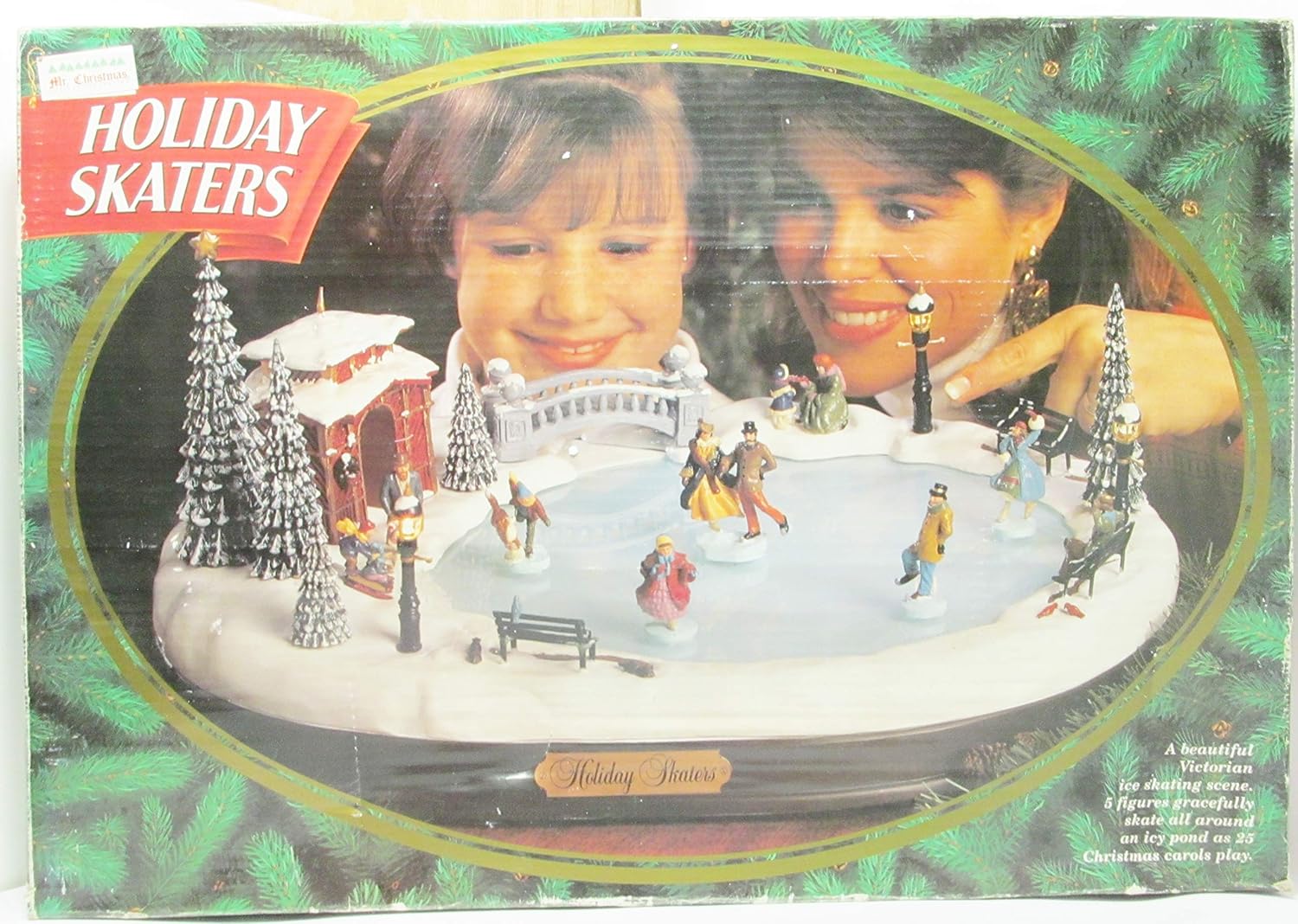 Amazon.com: Mr. Christmas Holiday Skaters Ice Skating Rink : Sports ...