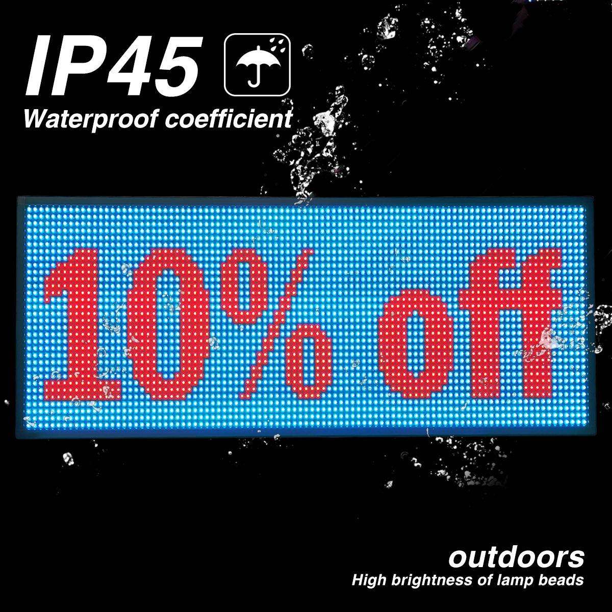 Watch LED SIGN P10 39"x14" scrolling led sign programmable on Amazon Live