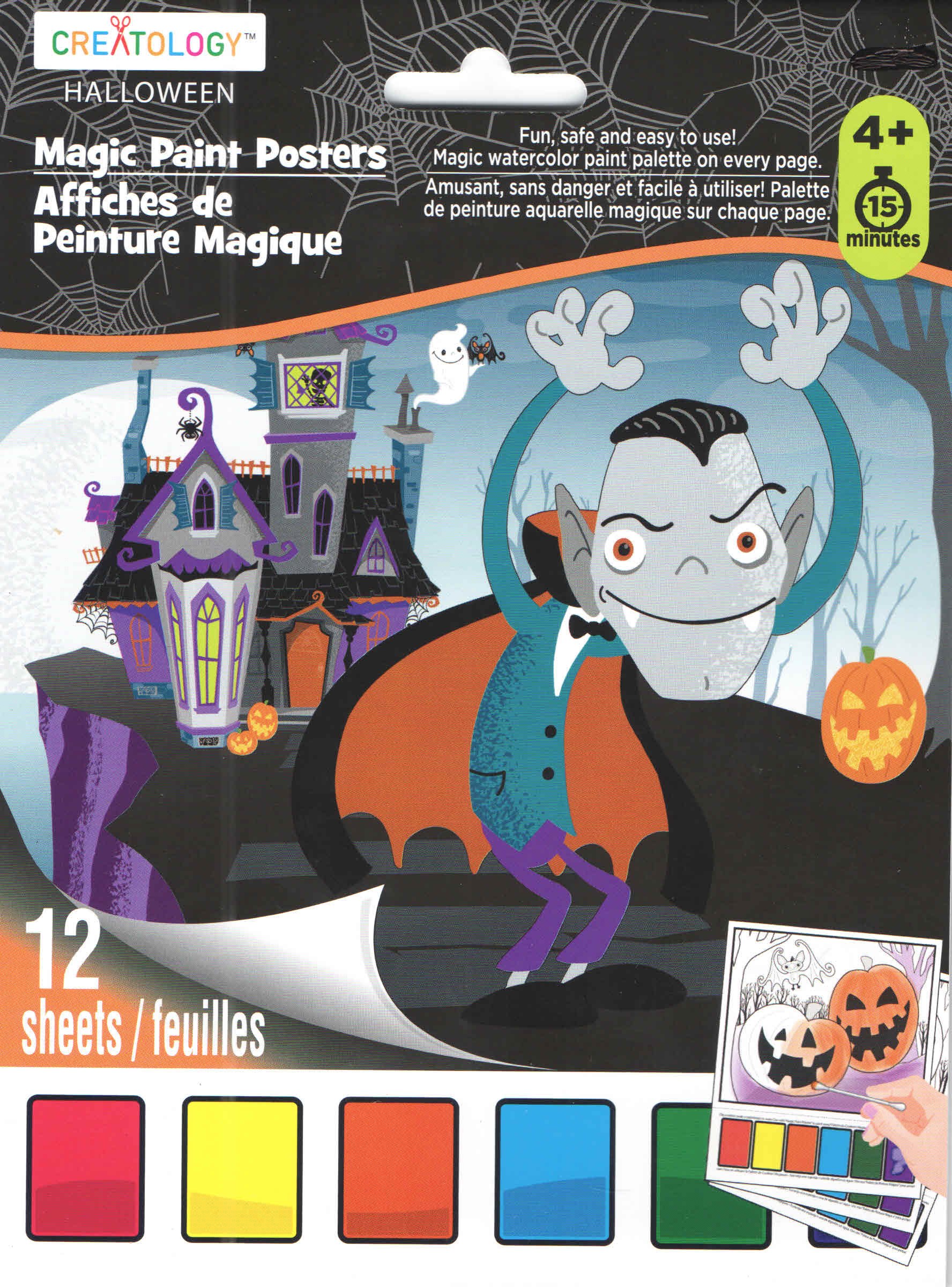 Amazon.com: Creatology Magic Paint Posters ~ Halloween Edition (Dracula ...