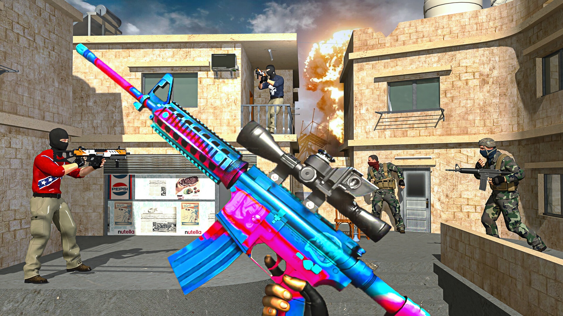 FPS Shooting Gun Games 3D: PvP Online Multiplayer Shooting Game:Amazon.in:Appstore for Android