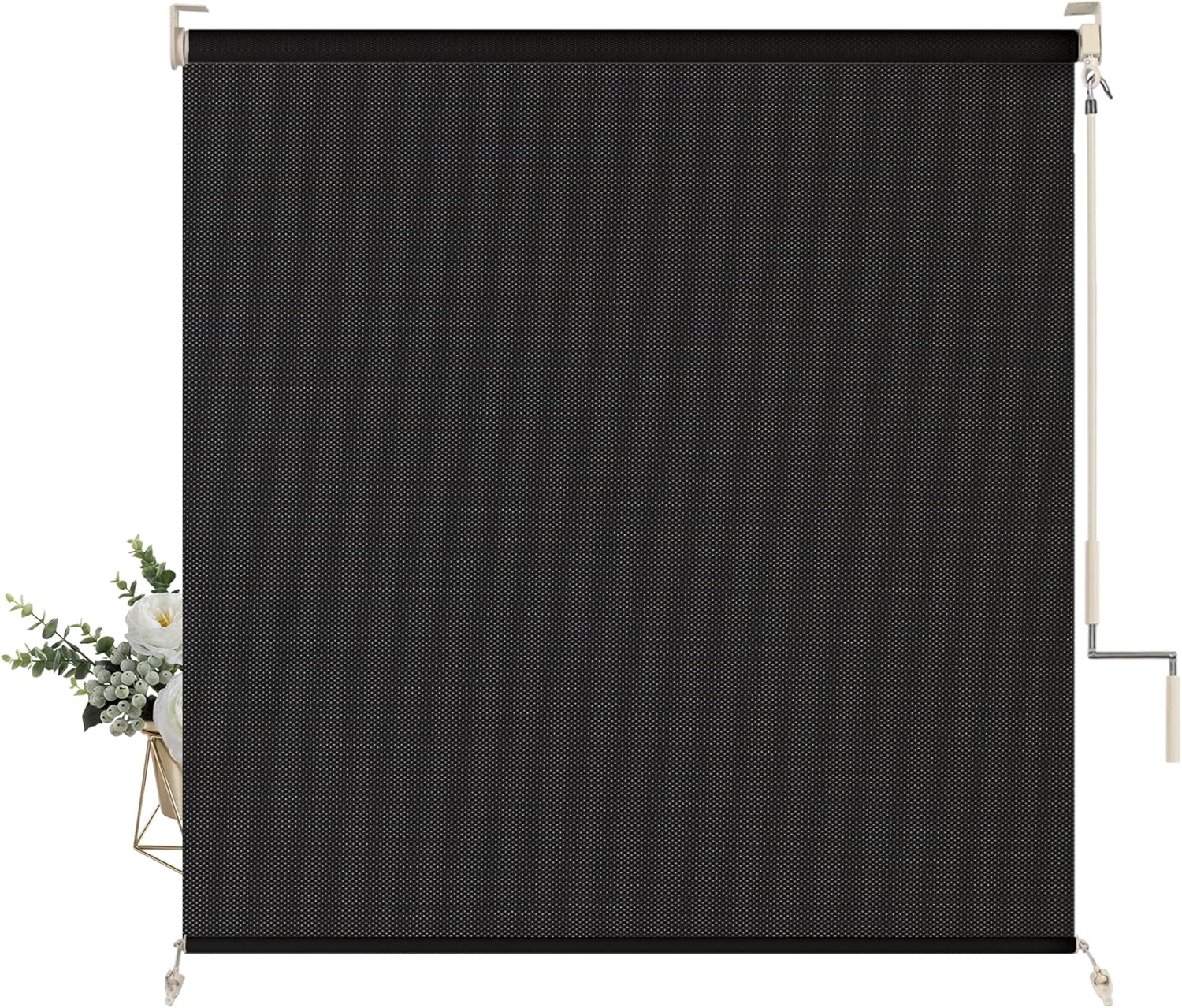 Amazon.com: BERISSA Exterior Roller Shades Outdoor Blinds for Patio ...