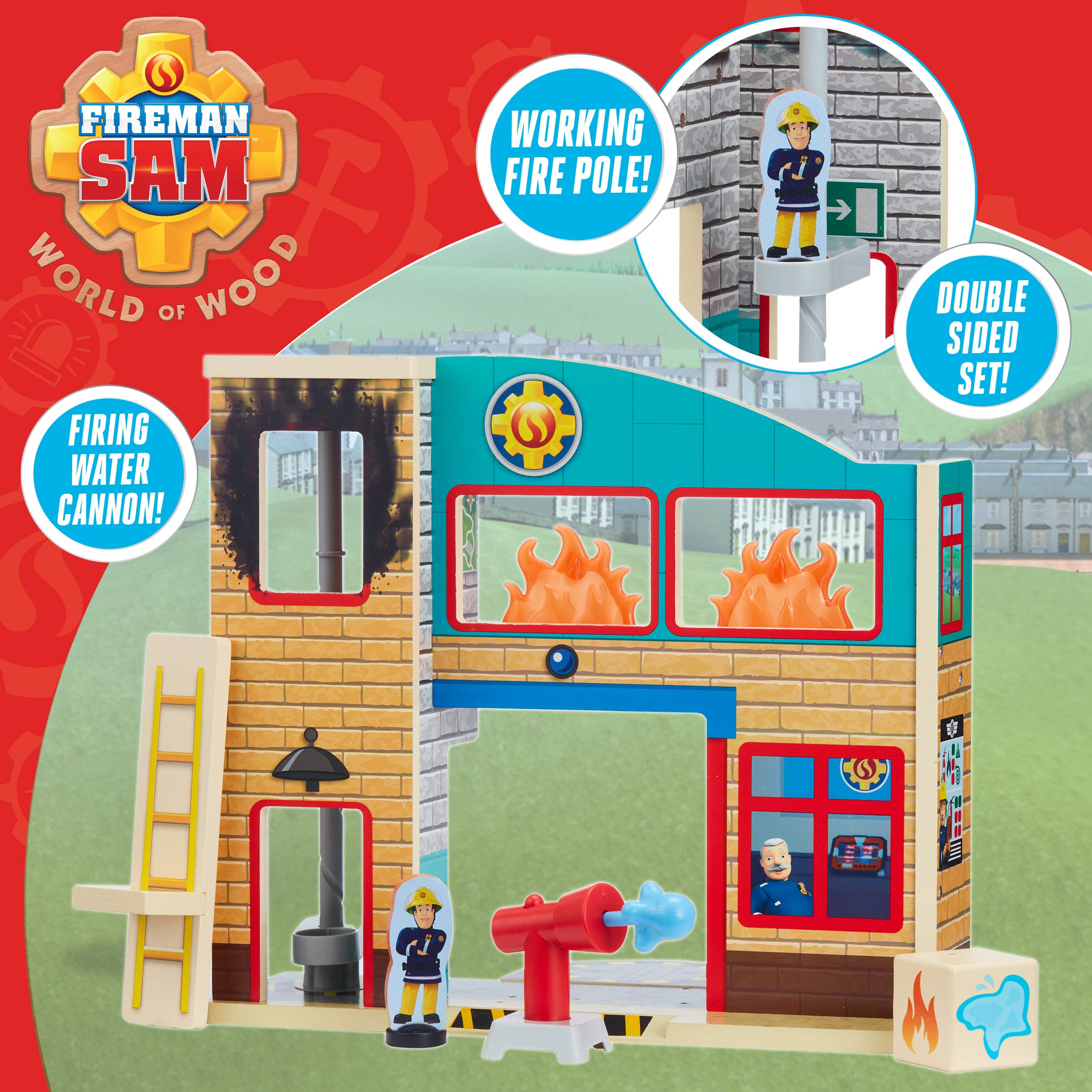 Fireman Sam 07325 Pontypandy Fire Station FSC Eco Friendly Sustainable fireman-sam-07325-pontypandy-fire-station-fsc-eco-friendly-sustainable