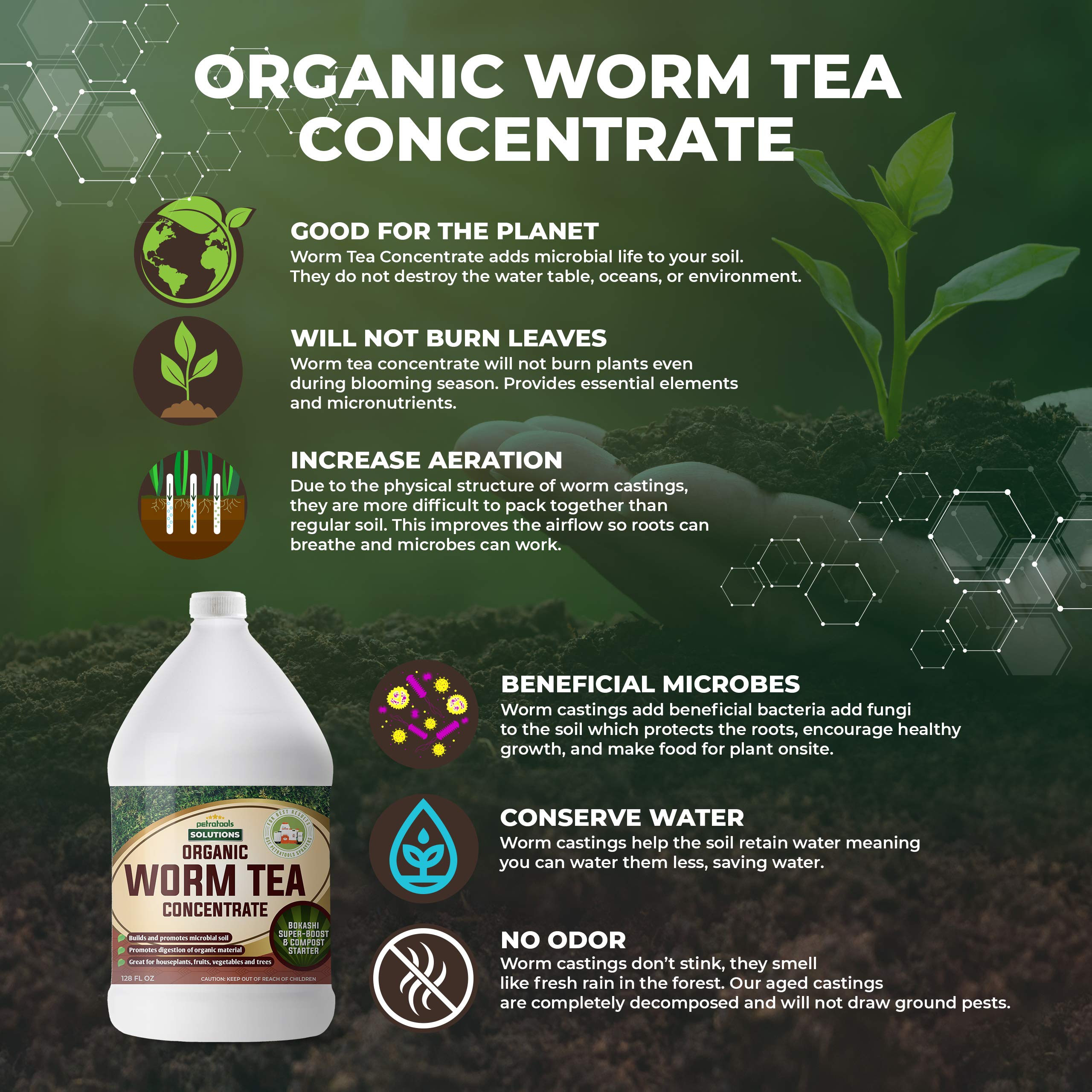 Worm Tea for Gardening Soil, Worm Tea Fertilizer Liquid - Organic Worm ...